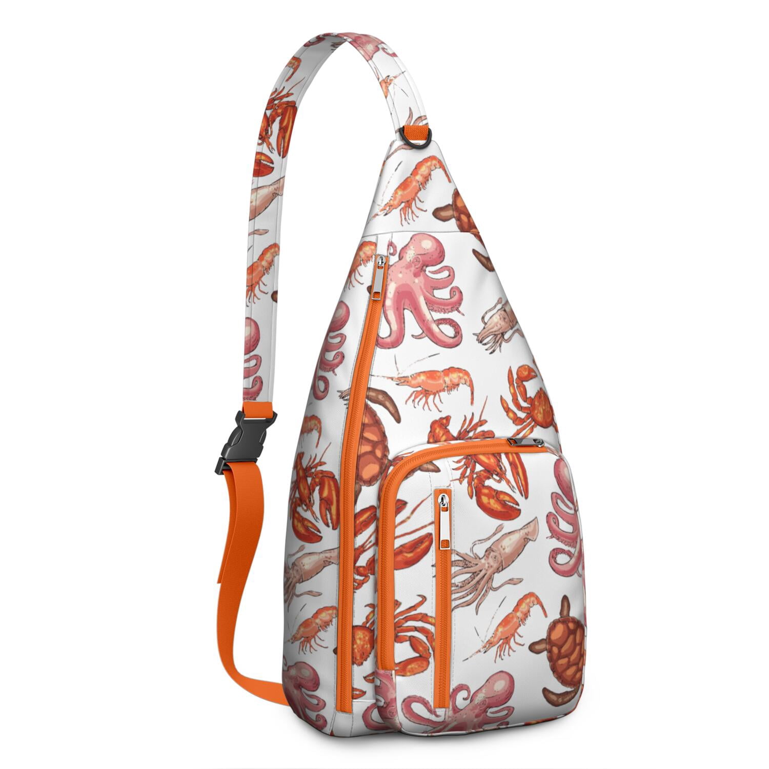 Turtle Lovers Sling Backpack - Adorable Cartoon Sea Turtle Pattern ...
