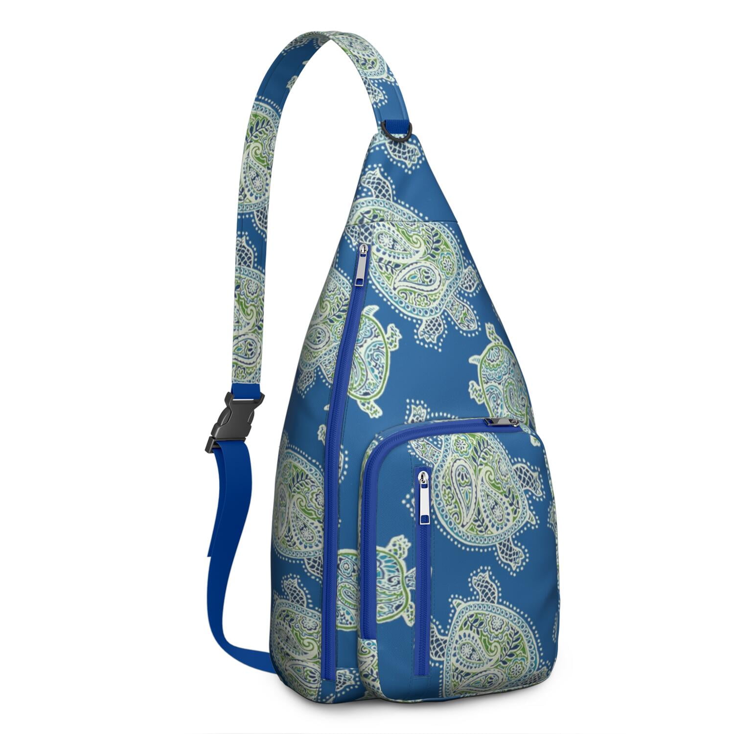Turtle Lovers Sling Backpack - Adorable Cartoon Sea Turtle Pattern ...