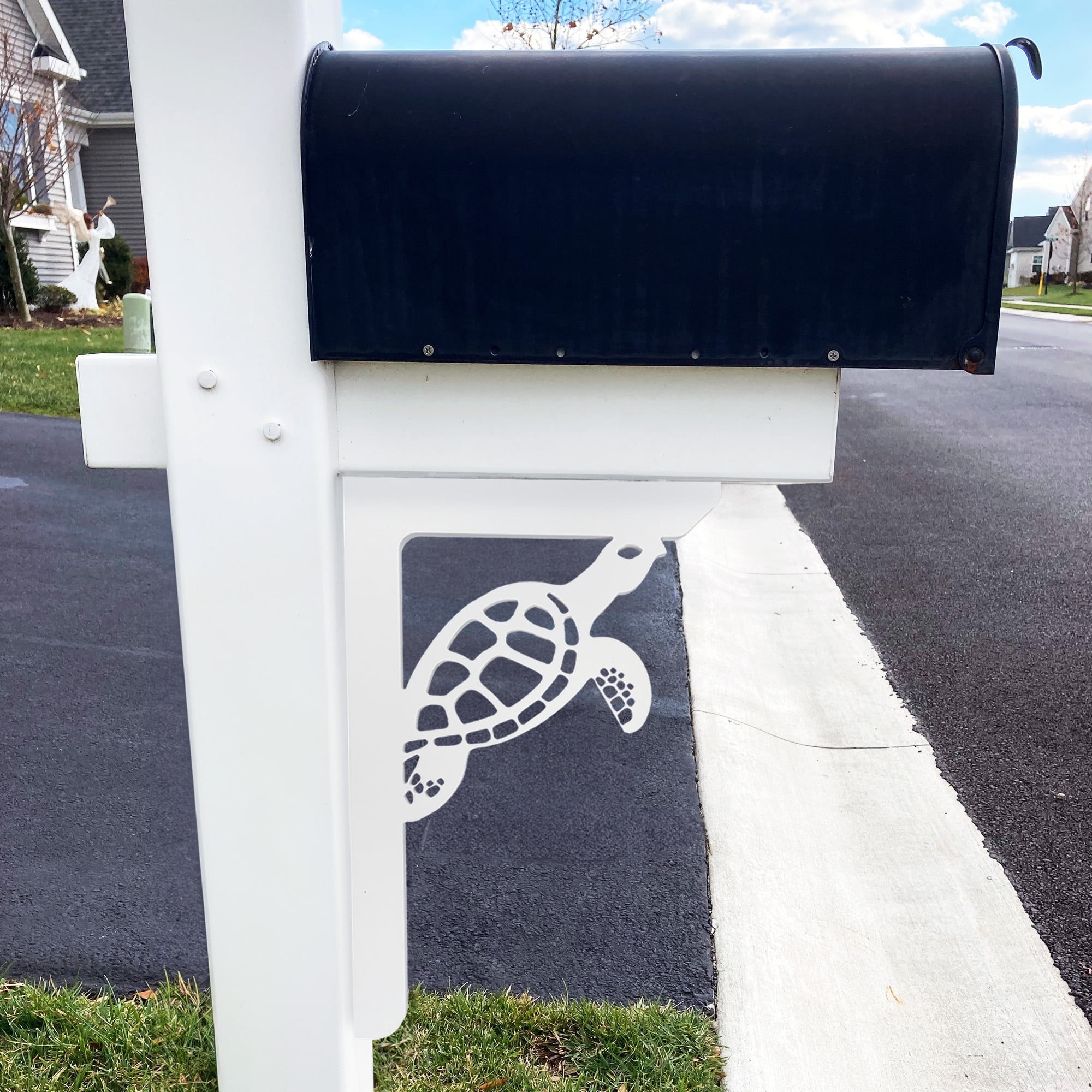 Turtle Mailbox Bracket 16 Inch, Beach Coastal Theme - Walmart Business ...