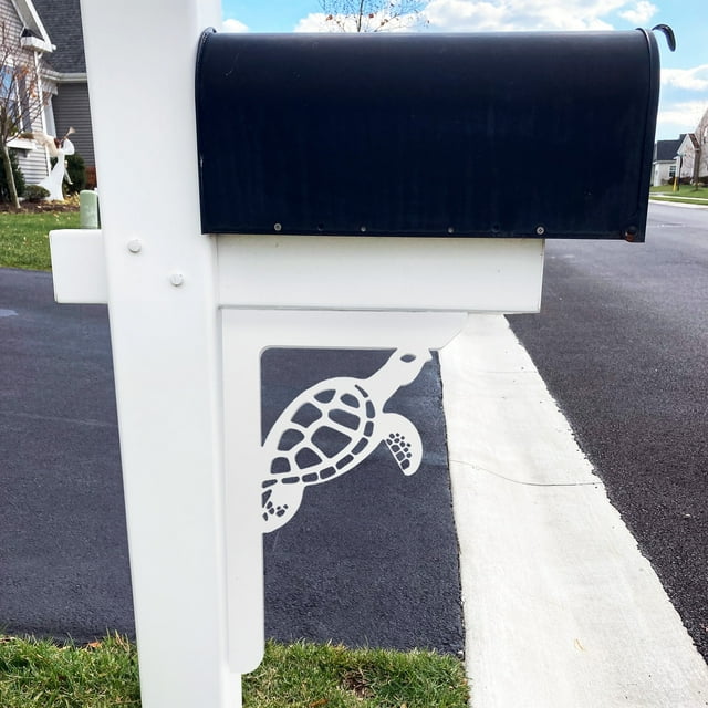 Turtle Mailbox Bracket 16 Inch, Beach Coastal Theme - Walmart Business ...