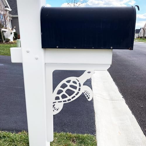 Turtle Mailbox and Decorative PVC Porch Bracket, Mailbox Decor for ...