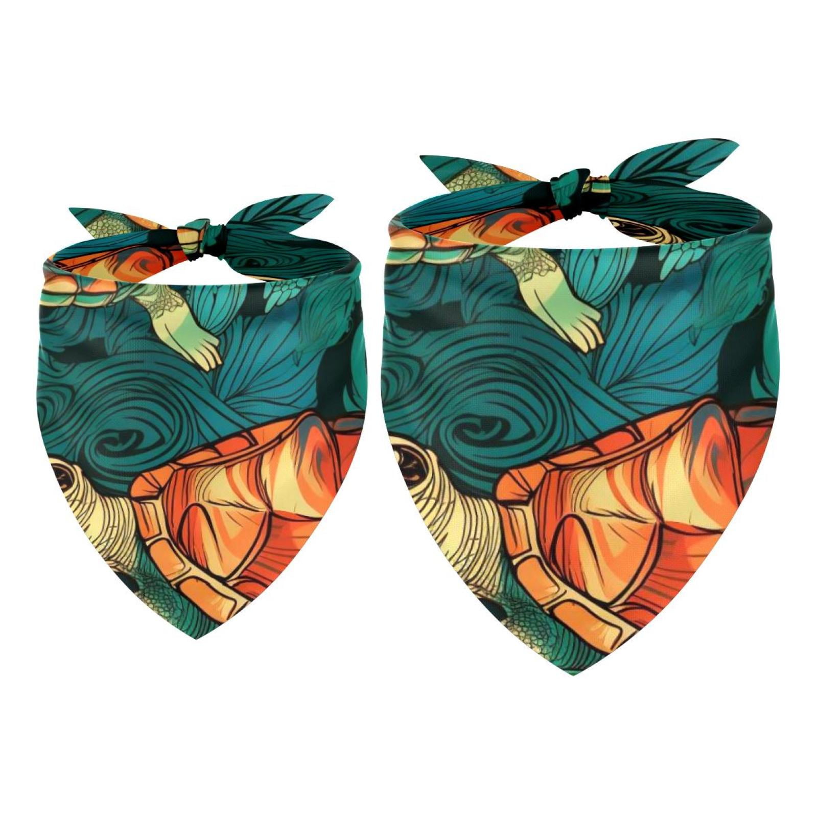 Turtle Pack of Two Cat Bandanas - Translucent Light and Breathable ...