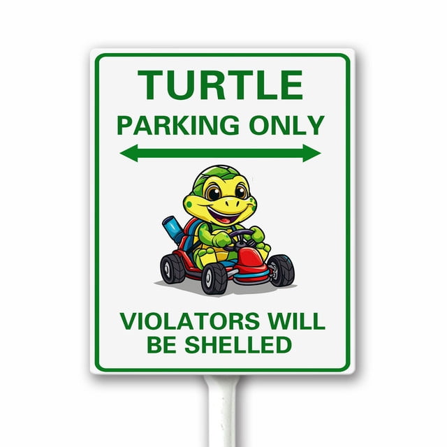Turtle Parking Only Flamingos Yard Decorations Lawn Kids Birthday Party ...