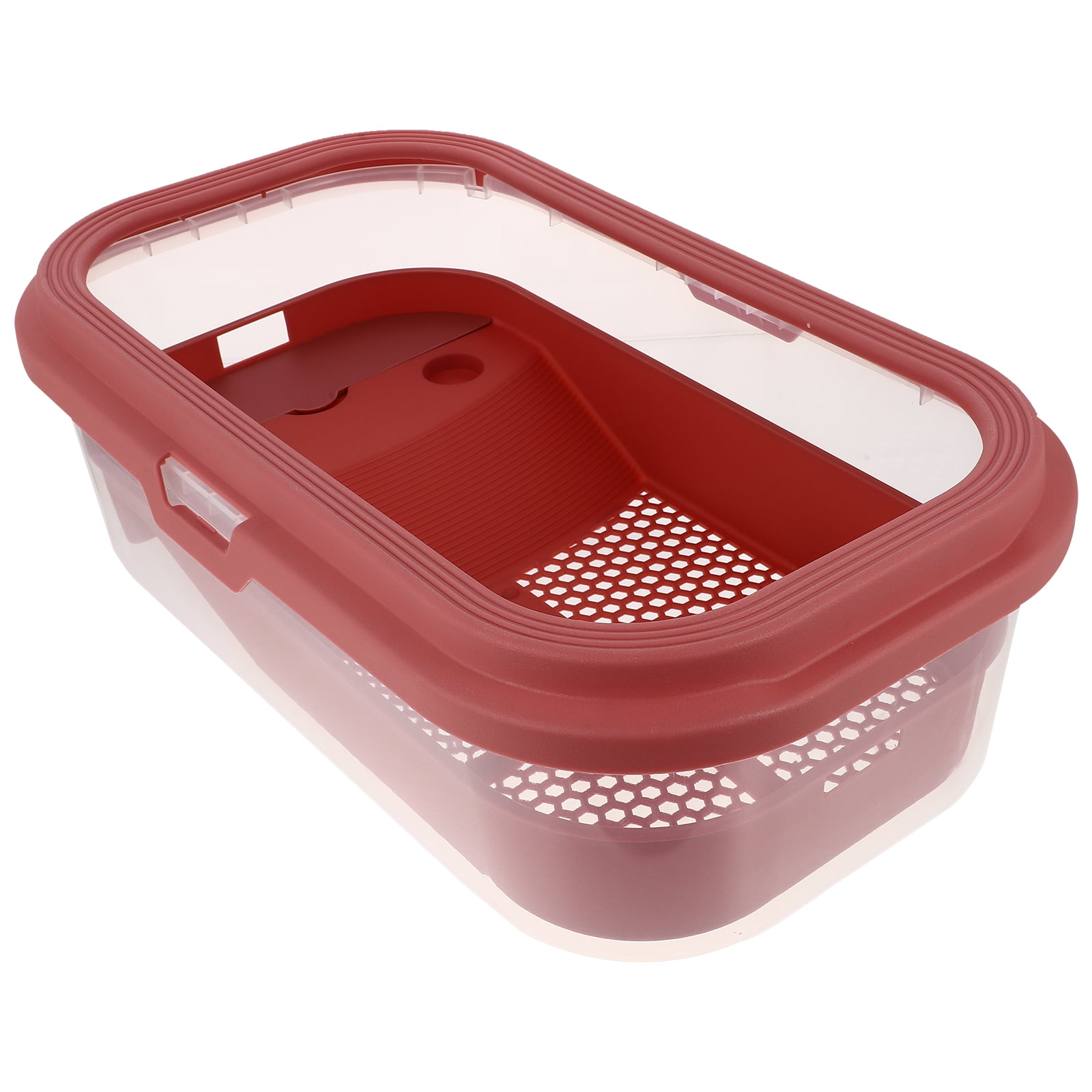 FELTECHELECTR Turtle Habitat Plastic Pink with Terrace for Tortoises ...