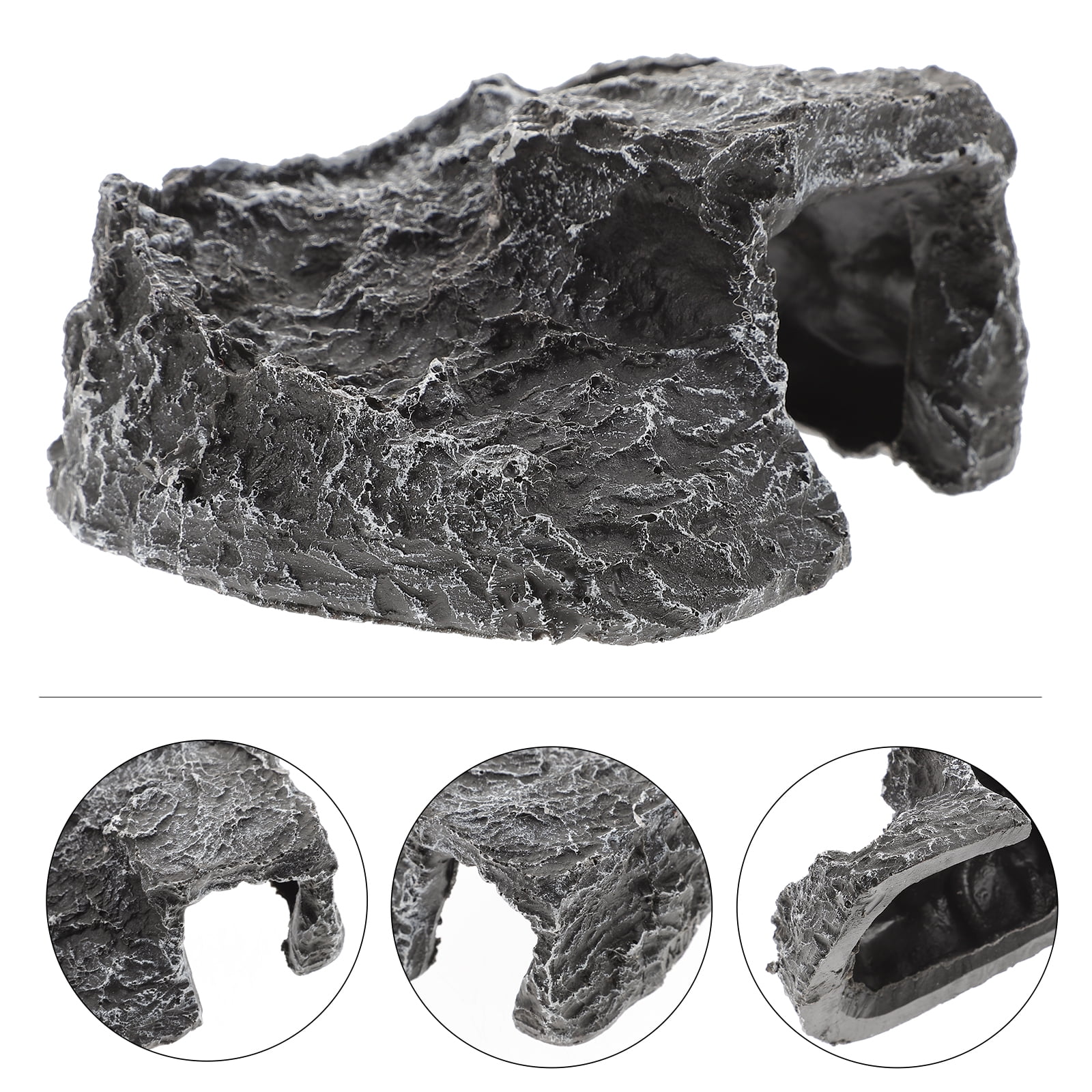 NICEXMAS Turtle Basking Platform Resin Hiding Cave Reptile Resting ...