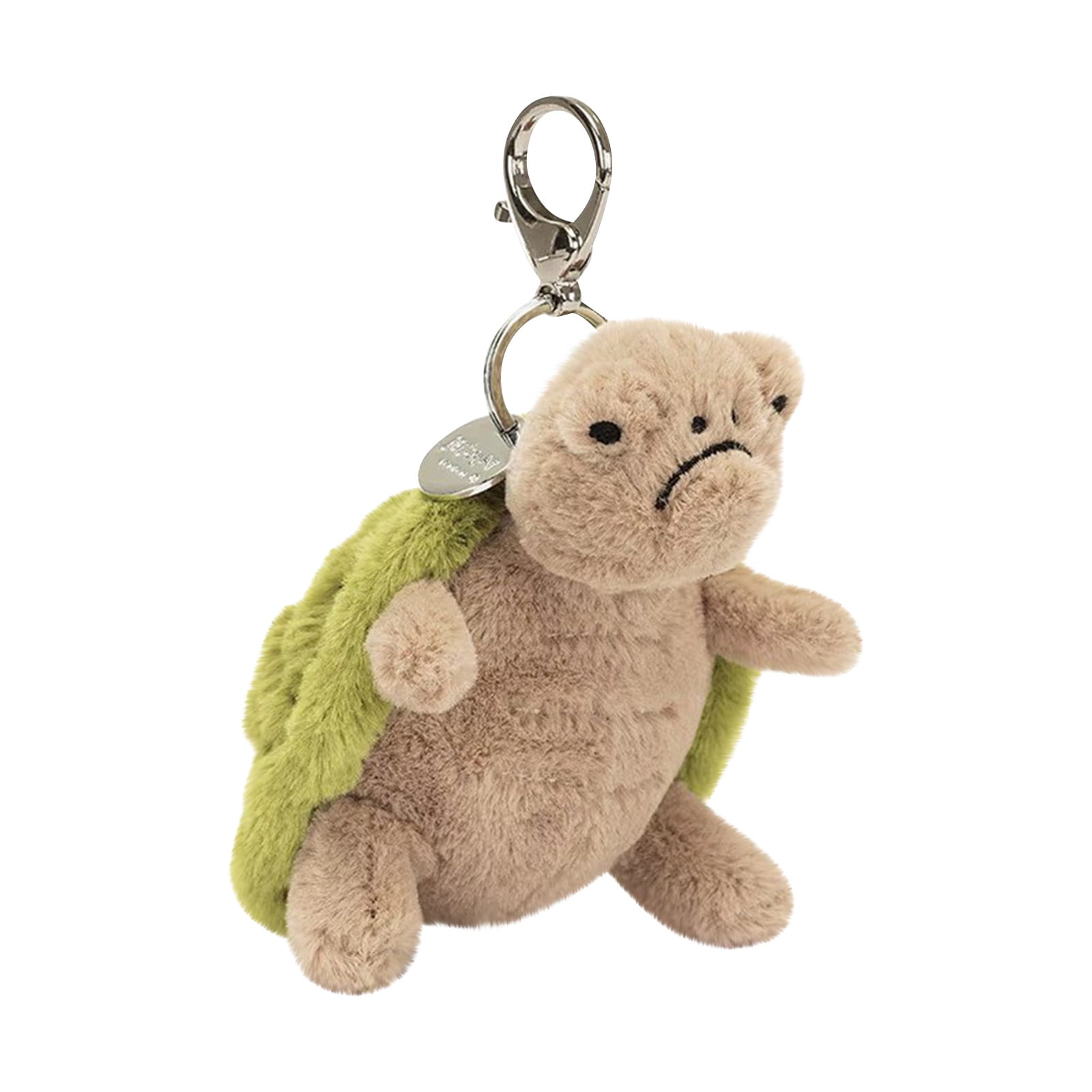 Turtle Plush Keychain, Cute Cartoon Turtle Design, Soft Plush Filled ...