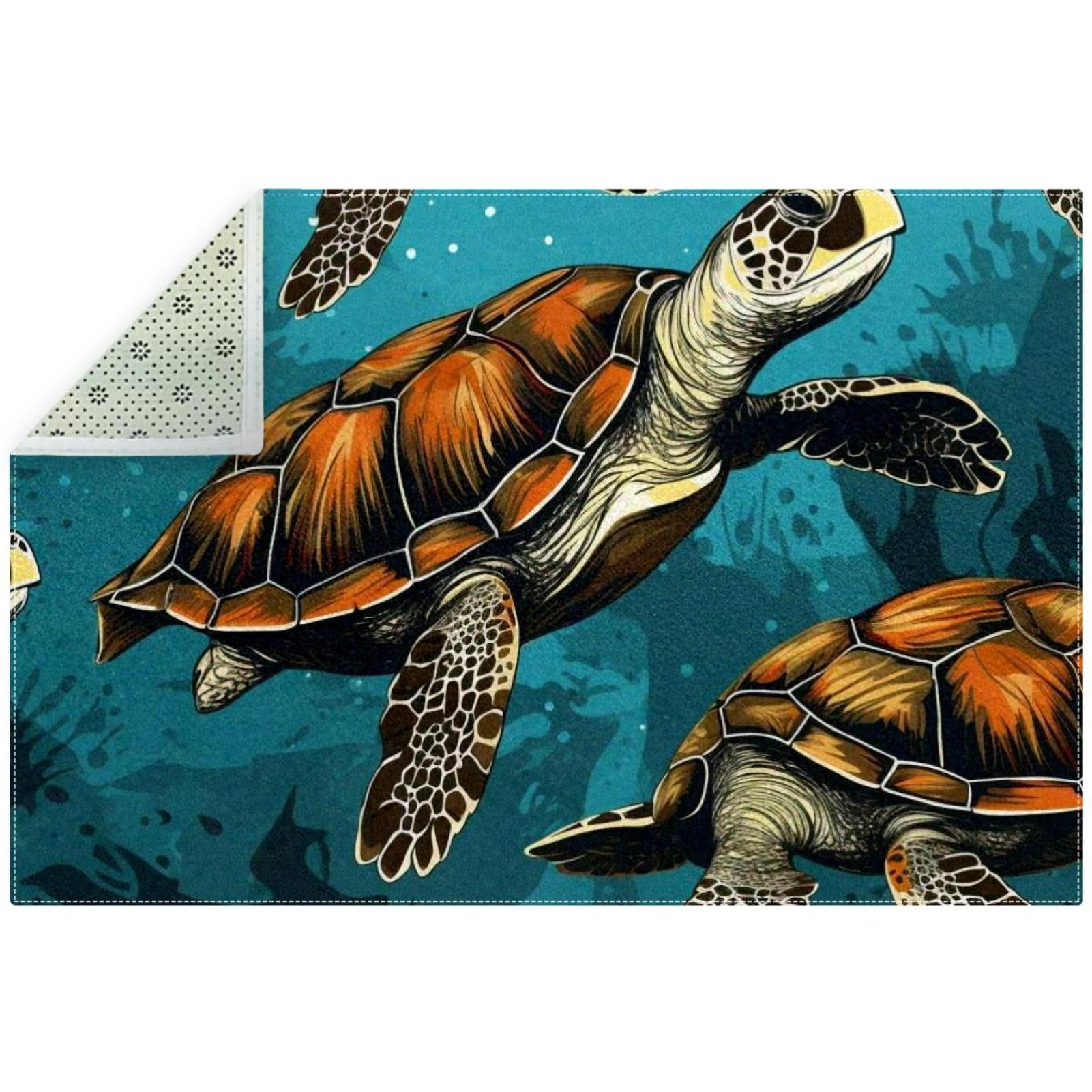 Turtle Polyester Office Rugs for Right-Angle Floor Mats - Durable and ...