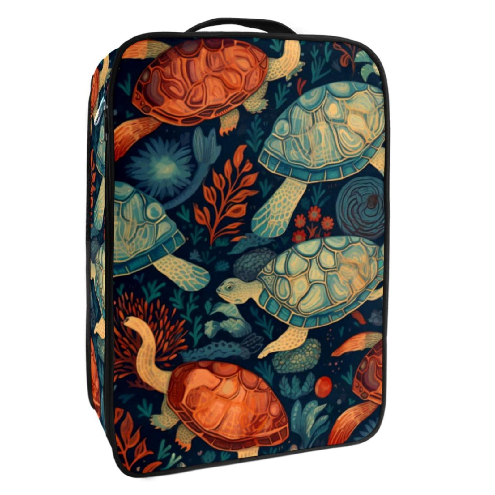 Turtle Polyester Shoe Organizer Box 23x31cm/9x12in: Compact Storage ...
