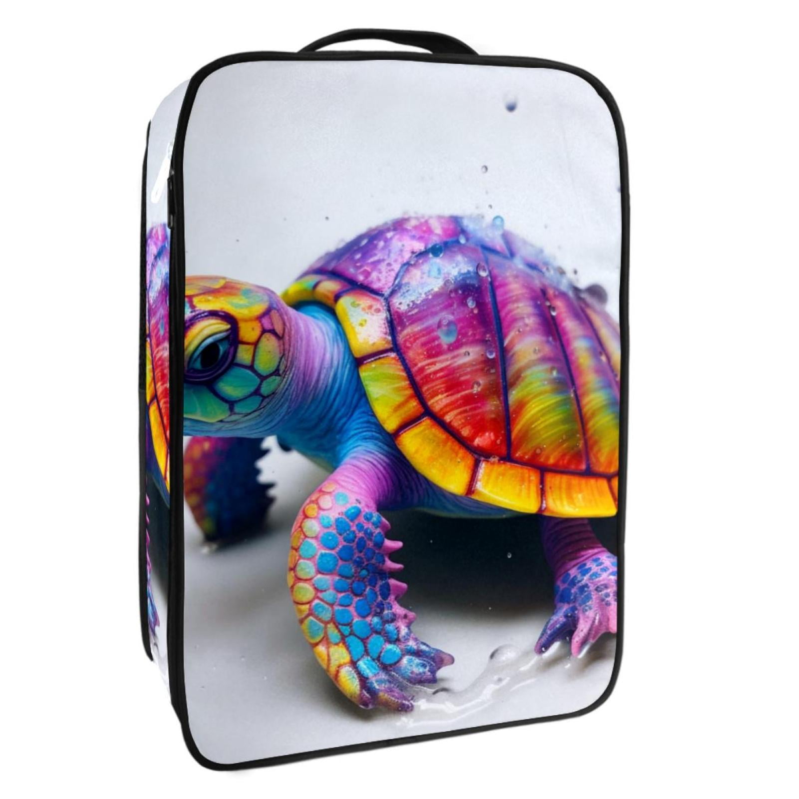 Turtle Polyester Shoe Organizer Box 23x31cm/9x12in: Compact Storage ...