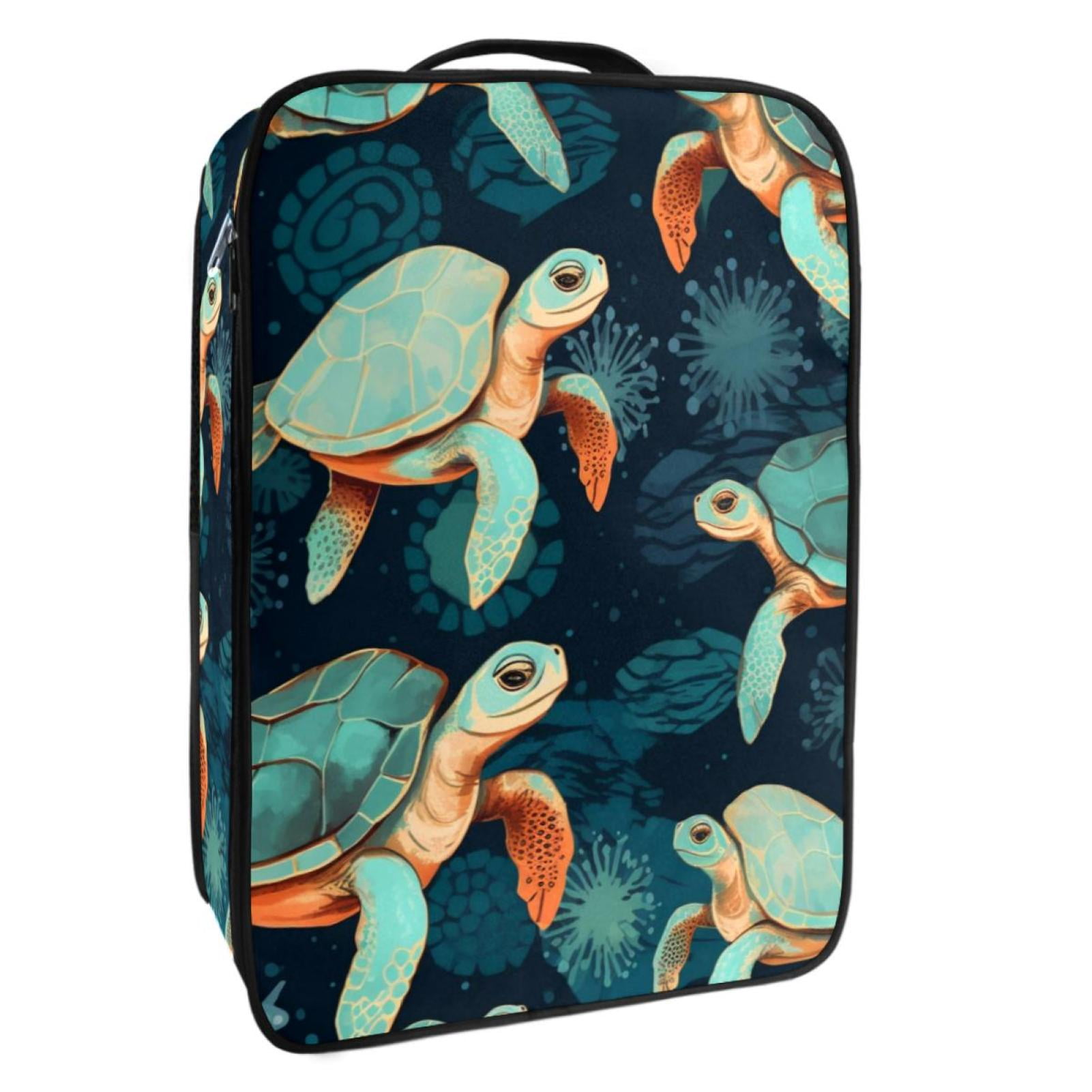Turtle Polyester Shoe Storage Box 23x31cm/9x12in - Organizer Container ...