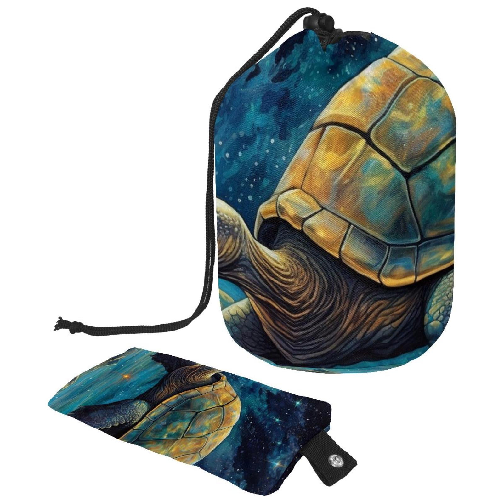 Turtle Portable Drawstring Laundry Bags: Foldable Travel Wash Bags ...