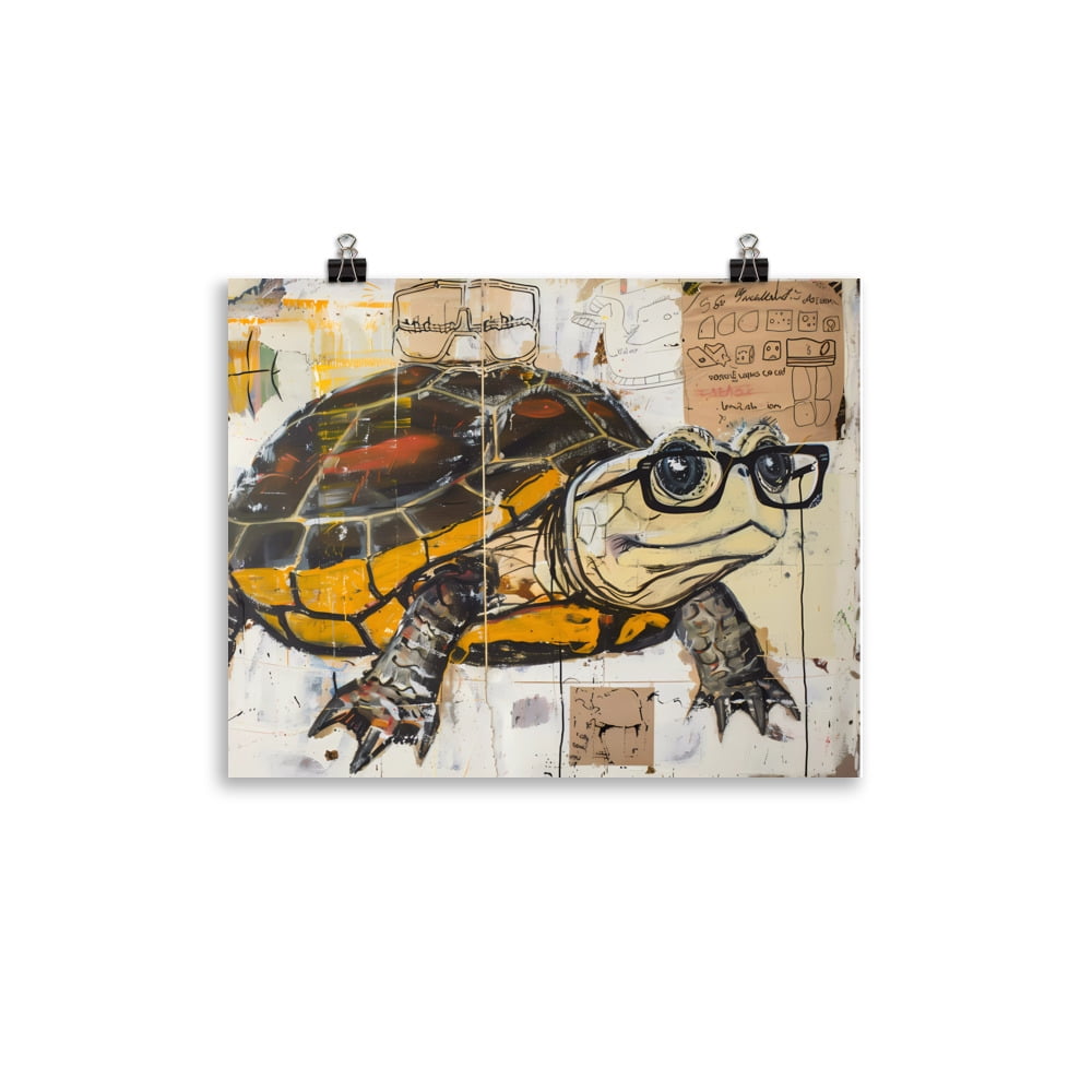 Turtle Post Print Maximalist Design Boho Animal Wall Art Home Decor (11 ...