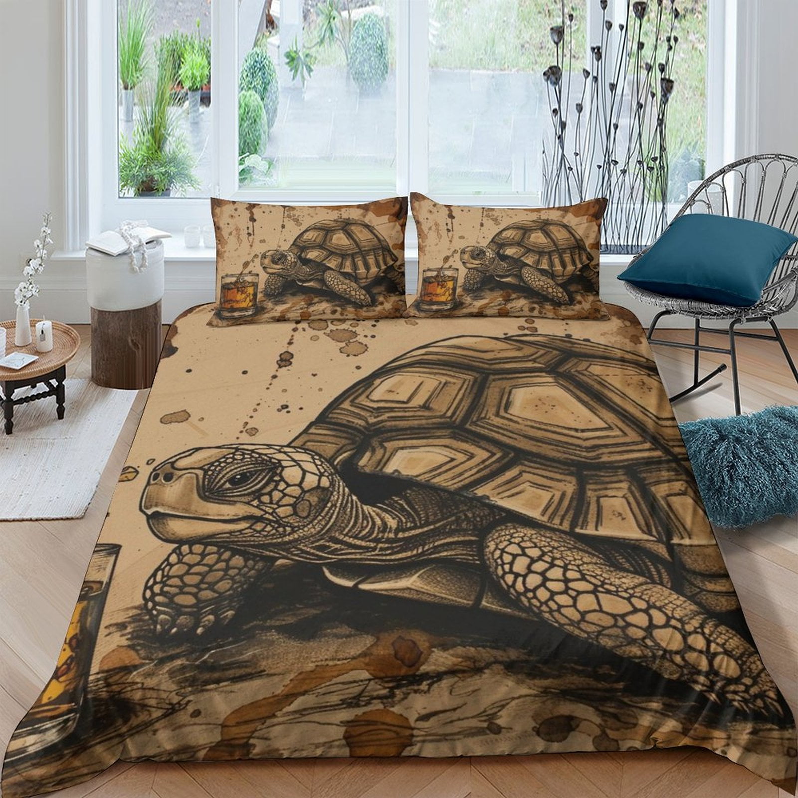 Turtle Quilt Cover 3D Printed Bedding Set Comforter Covers Duvet Cover ...