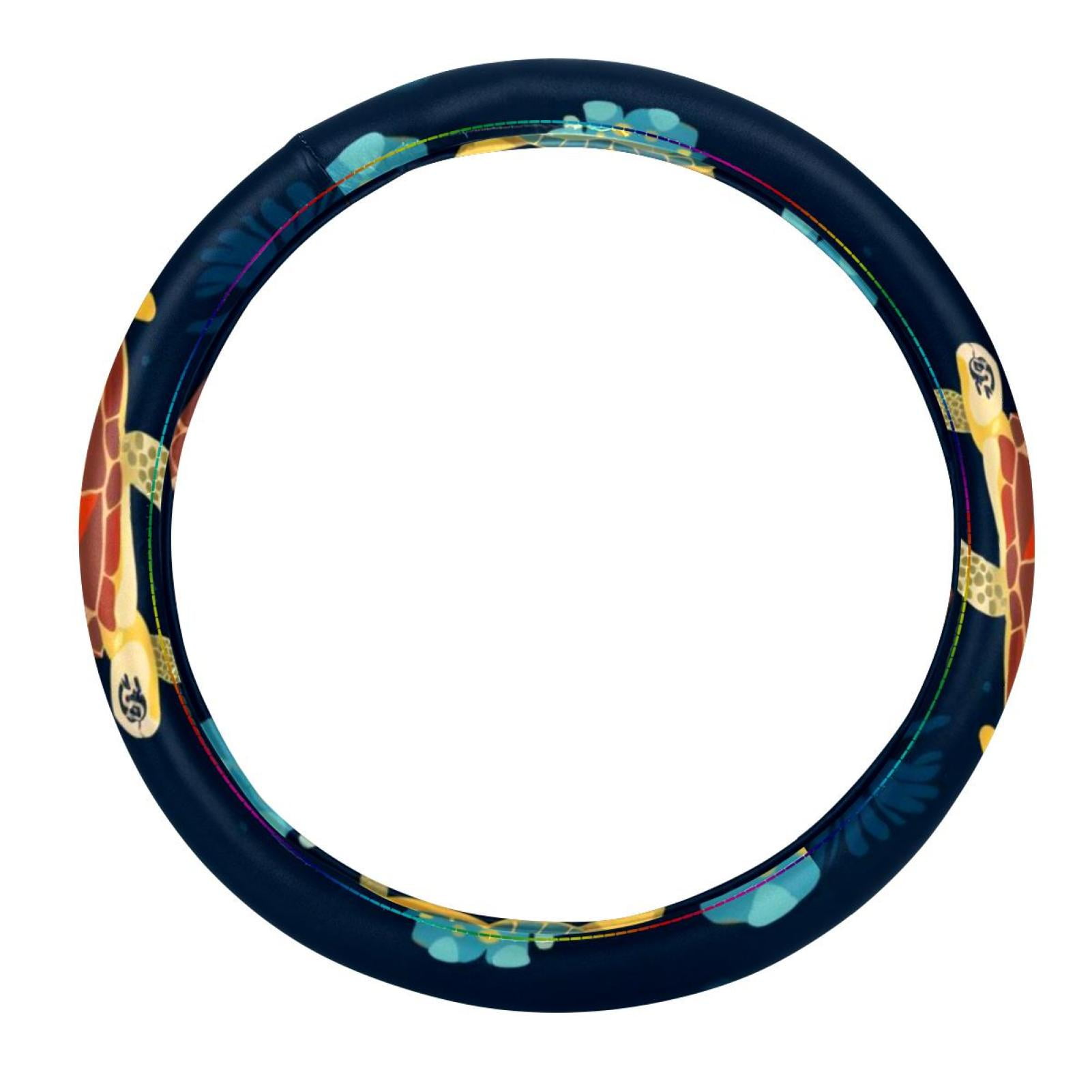 Turtle Seamless Car Wheel Cover 14.5 Inch PVC Leather Steering Wheel ...