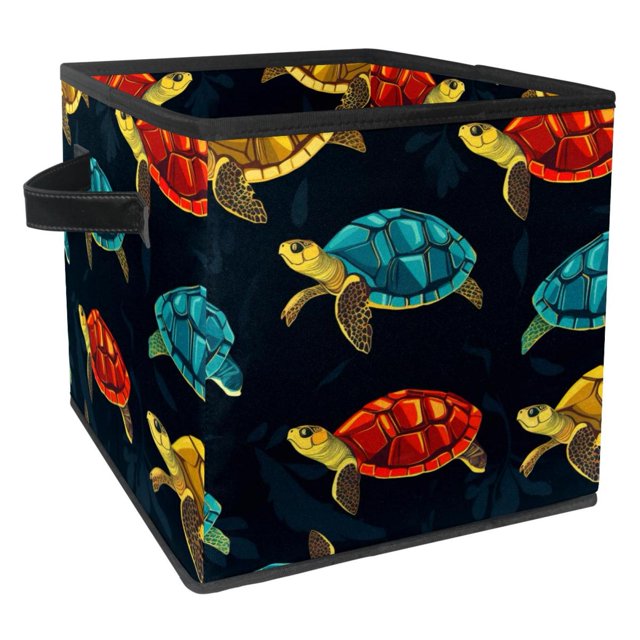 Turtle Seamless Collapsible Storage Cubes, Cube Organizer Bins with ...