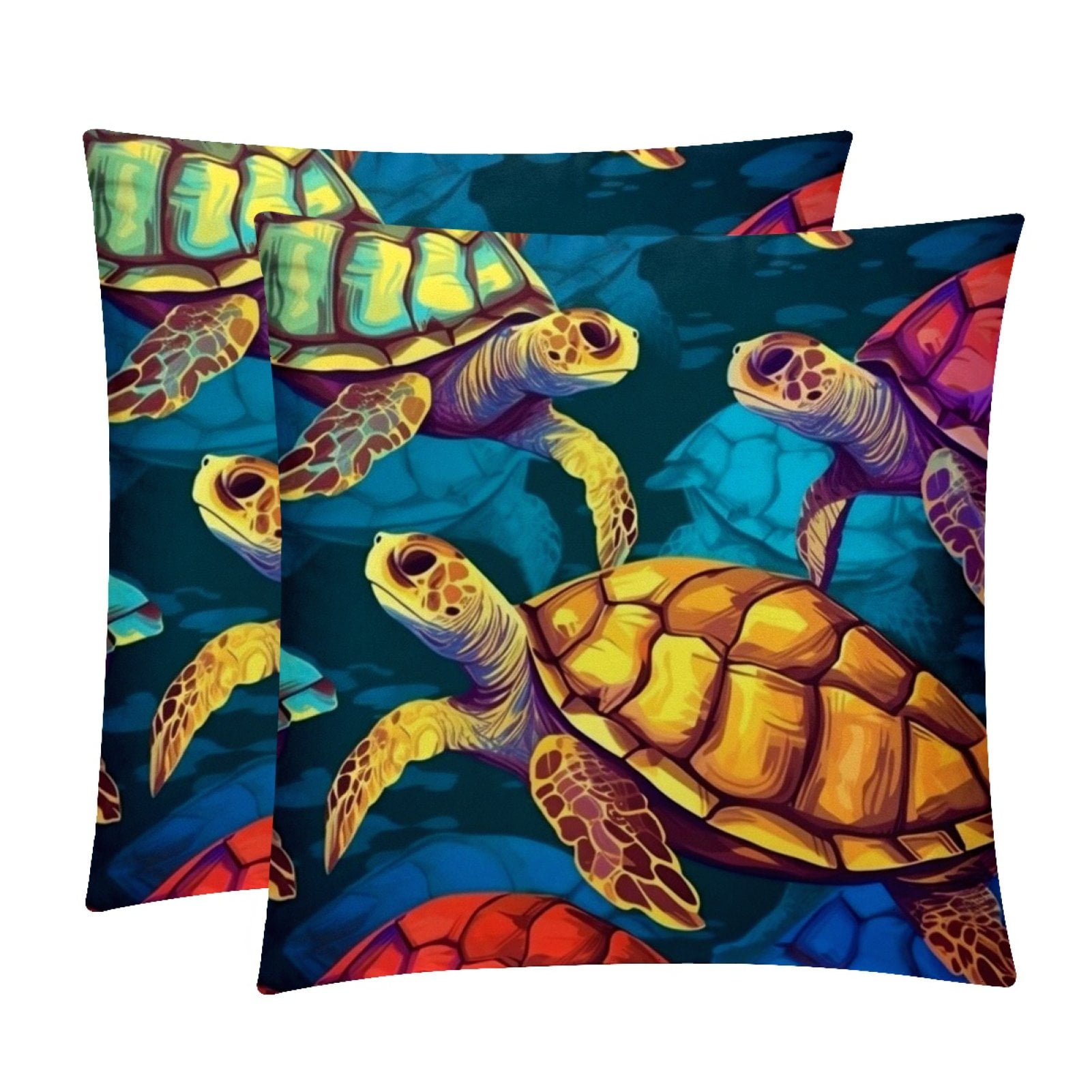 Turtle Seamless Elegant Covers and Inserts - Set of 2, Available in ...