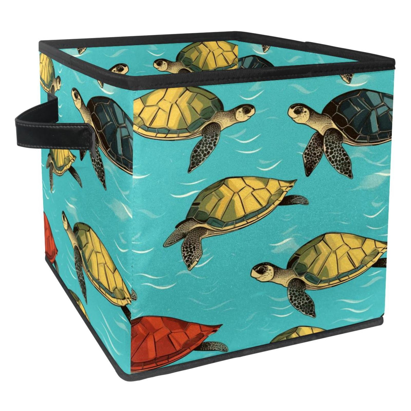 Turtle Seamless Foldable Clothes Storage Toy Box Storage Basket with ...