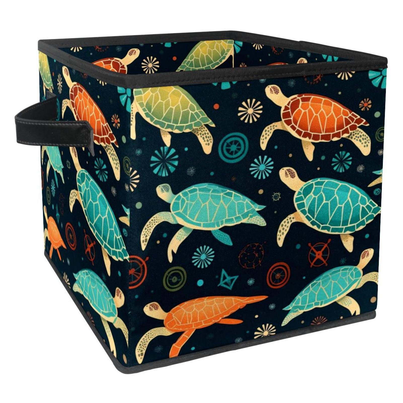 Turtle Seamless Large Capacity Foldable Storage Basket Organizer Bins ...
