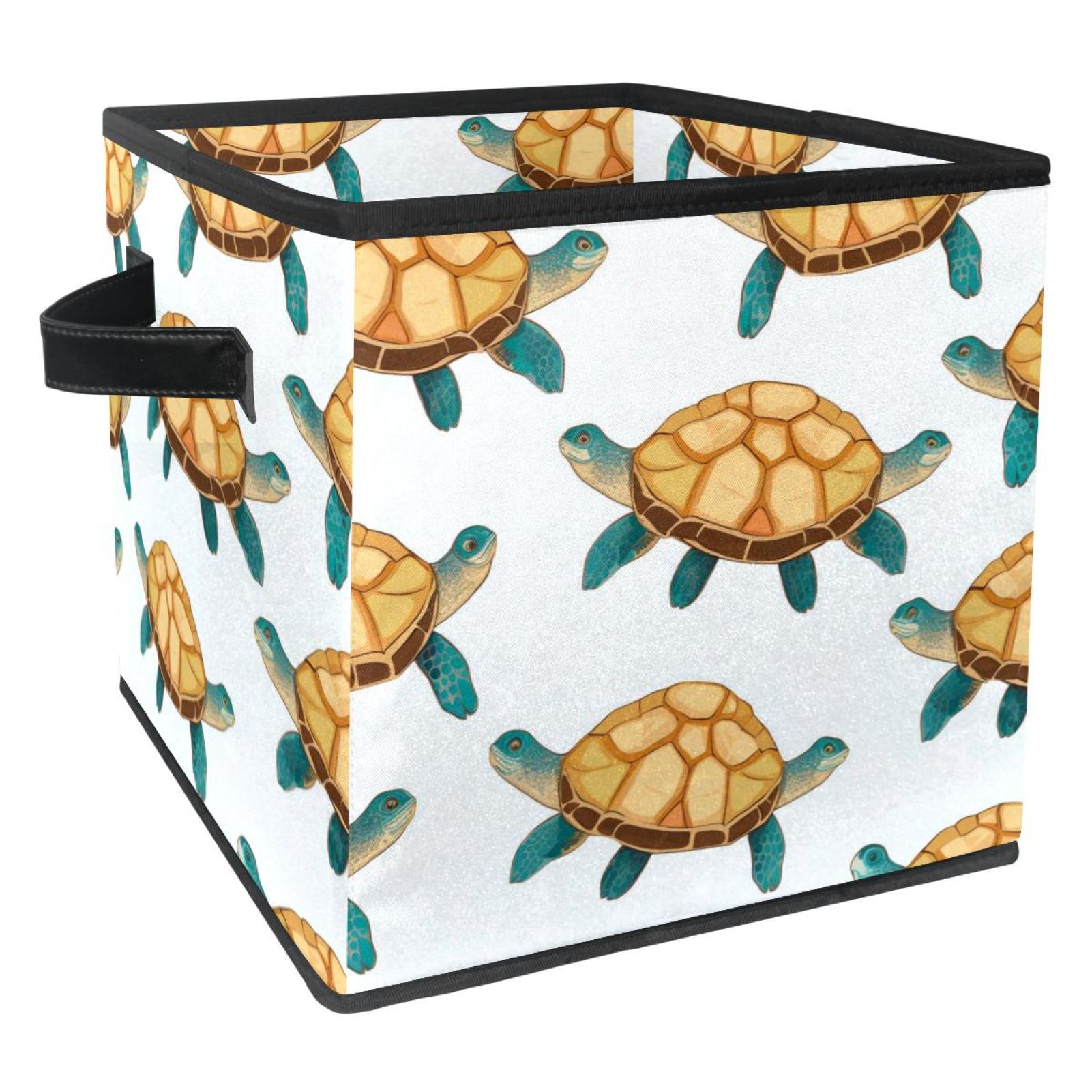 Turtle Seamless Large Capacity Foldable Storage Basket Organizer Bins ...