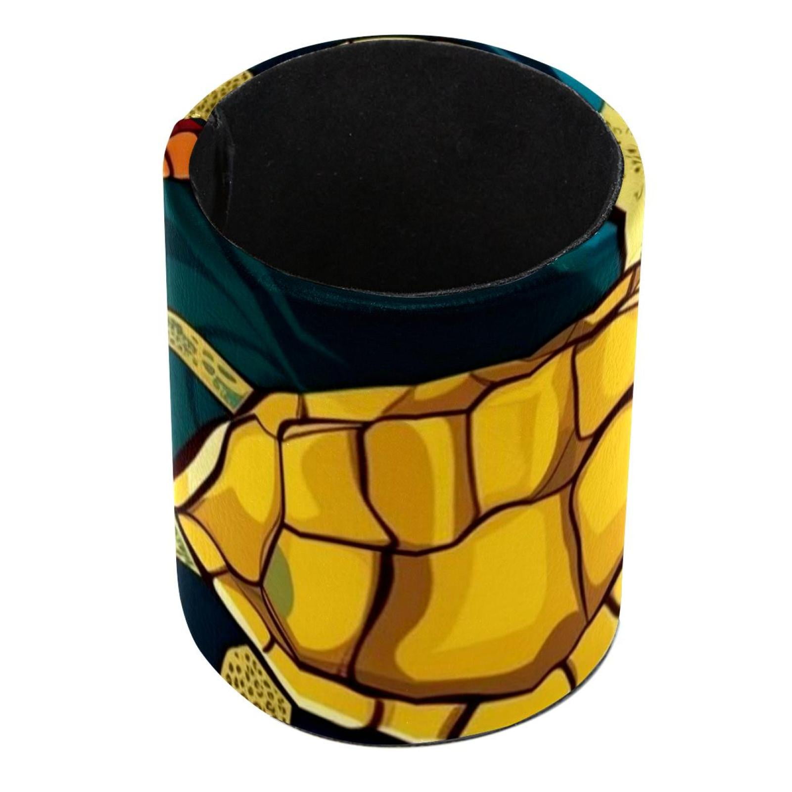 Turtle Seamless PVC Leather Pen Holder Cylinder Organizer with Flannel ...