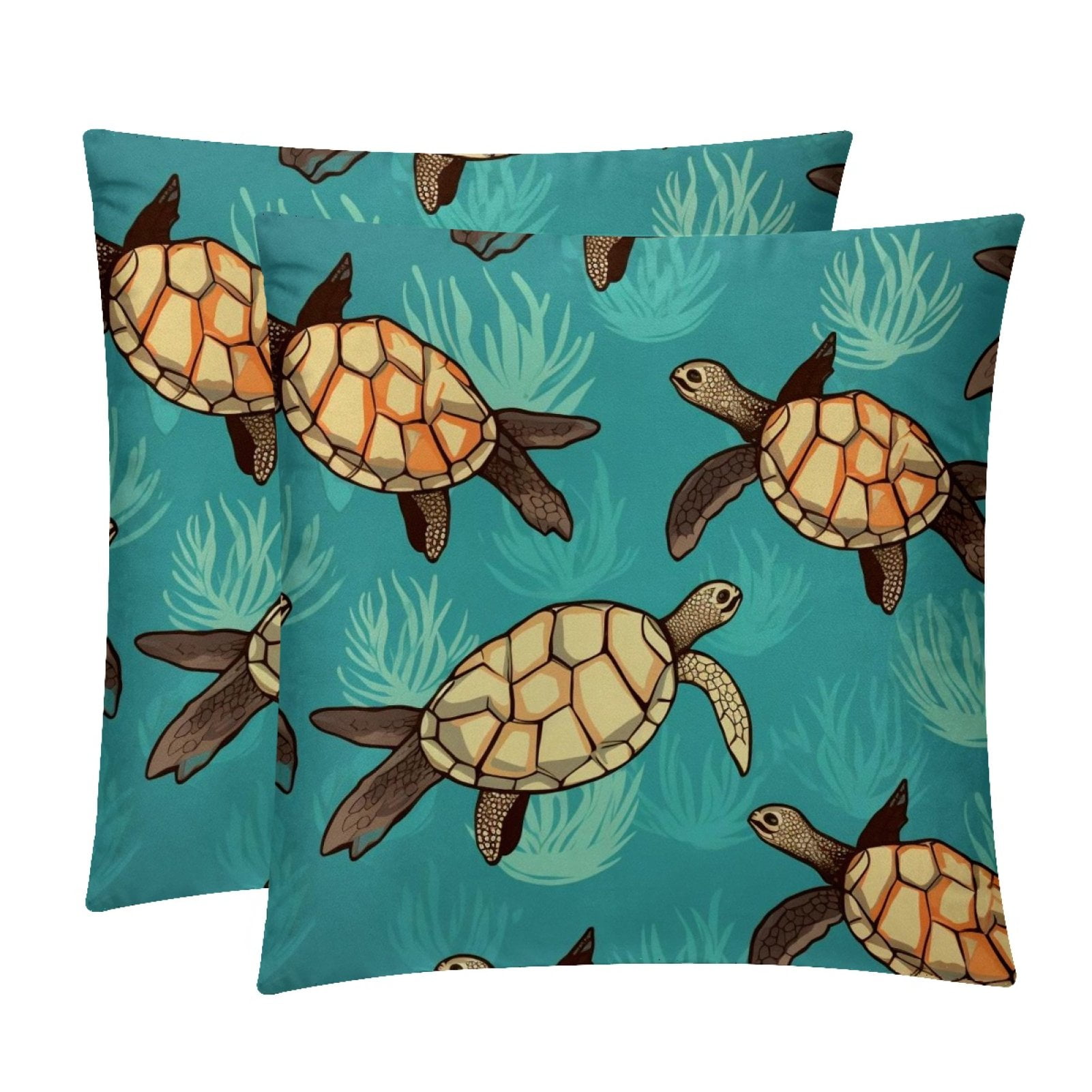 Turtle Seamless Velvet Bed Pillow Throw Pillow Inserts Throw Pillows ...