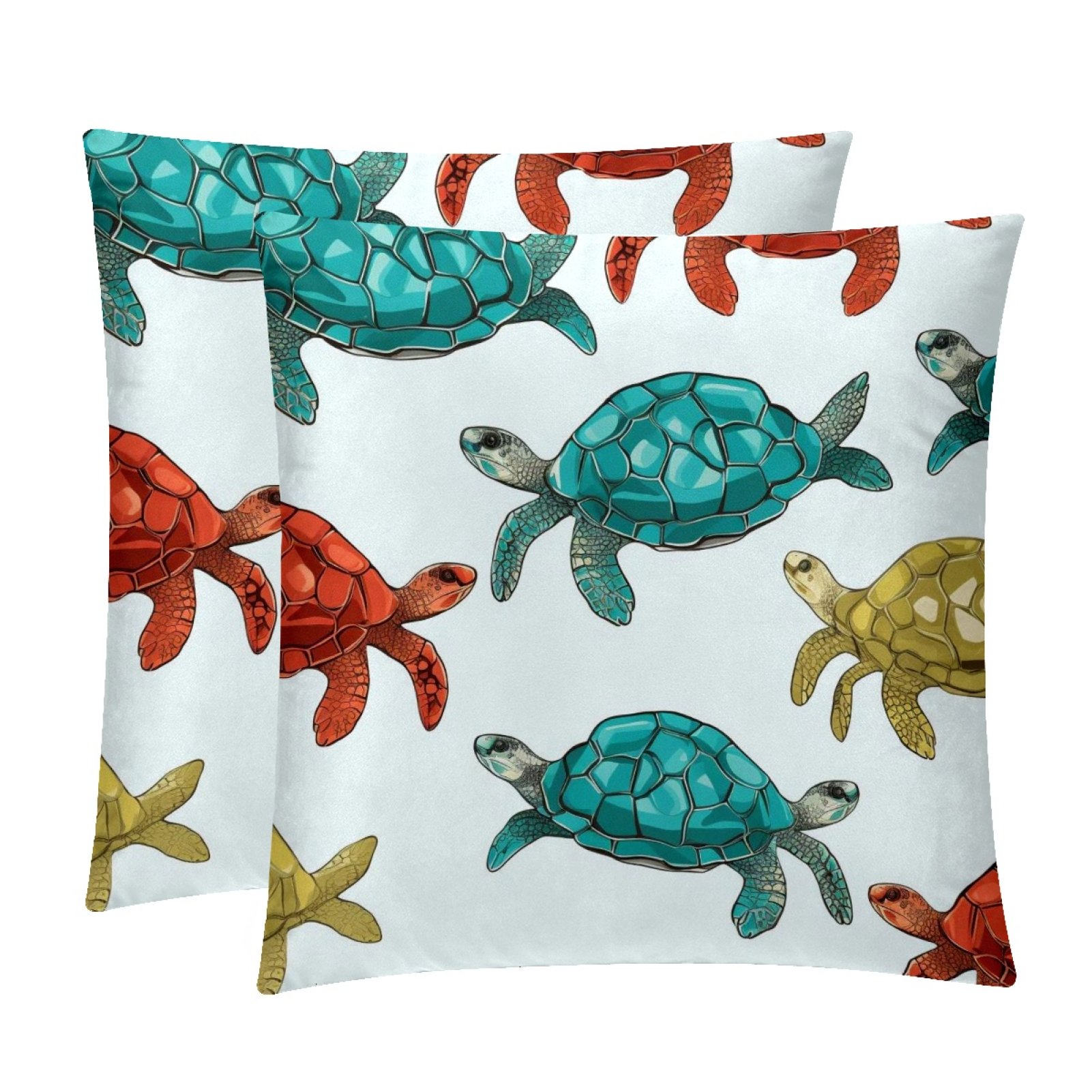 Turtle Seamless Velvet Bed Pillow Throw Pillow Inserts Throw Pillows ...