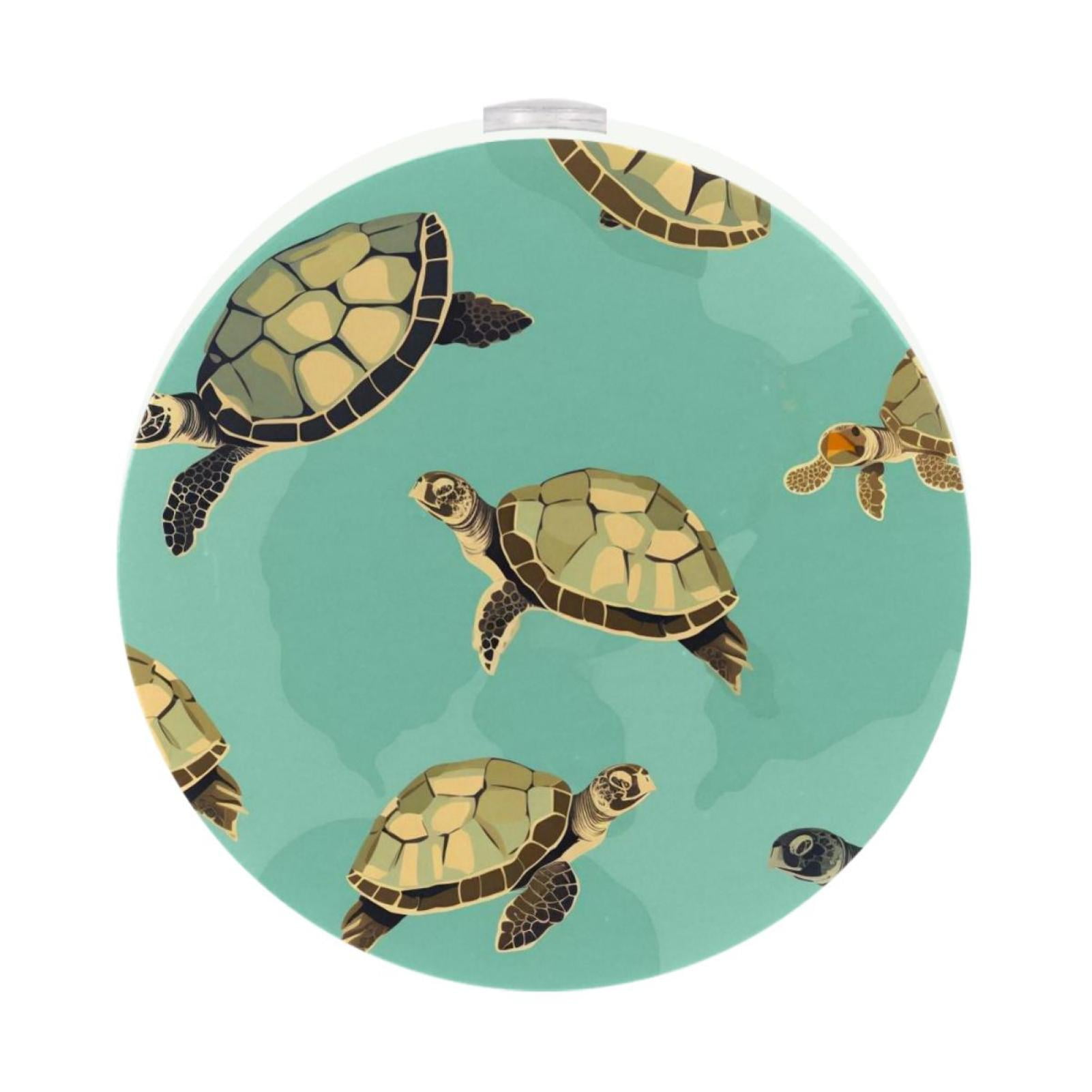 Turtle Set of 2 LED Round Night Lights for Brightening up your Space at ...