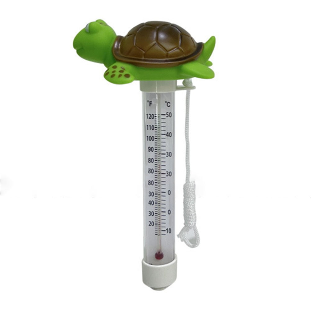 Turtle Shaped Floating Pool Thermometer Large Display Waterproof Design ...