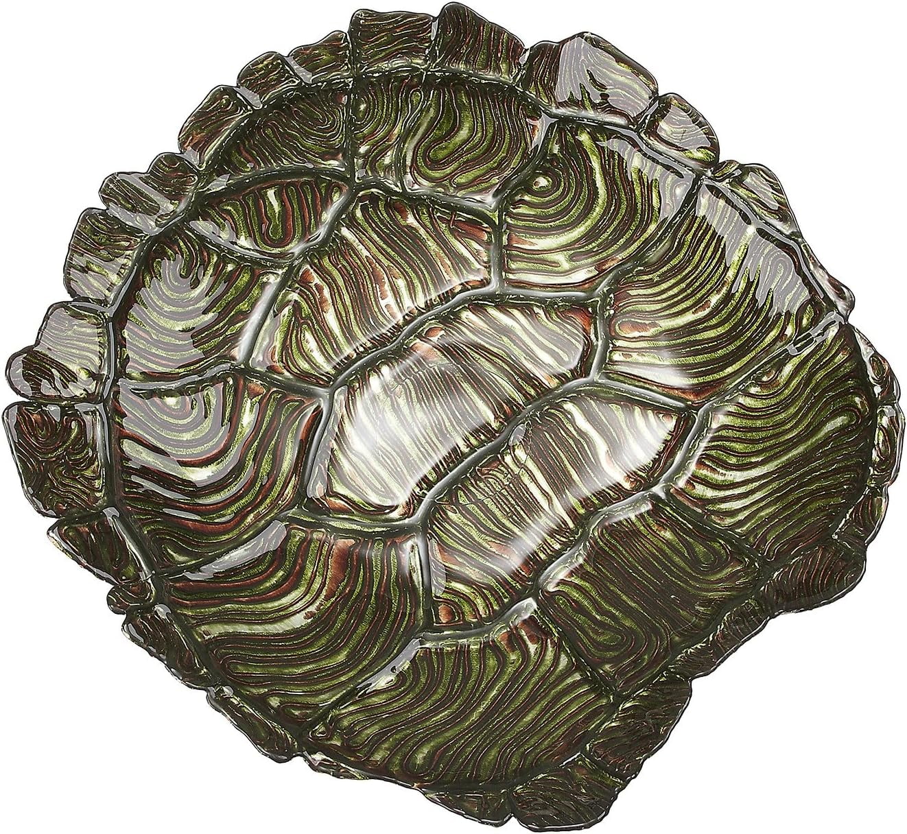 Turtle Shell Bowl Green Gold 19-Inch - Walmart.com