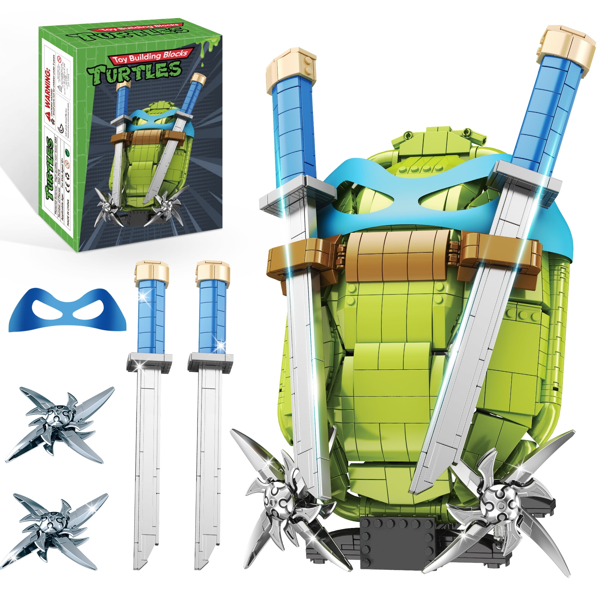 Turtle Shell Building Blocks Compatible with Lego, Turtle Building ...