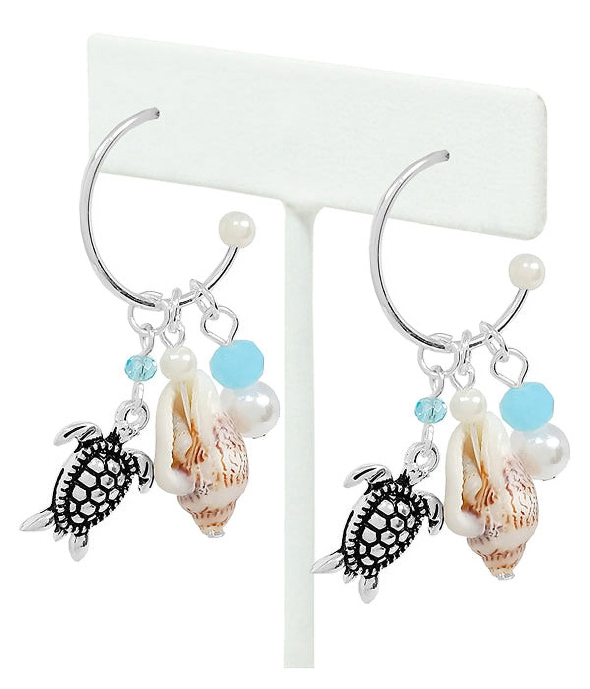 Turtle Shell Hoop Earrings - Walmart.com
