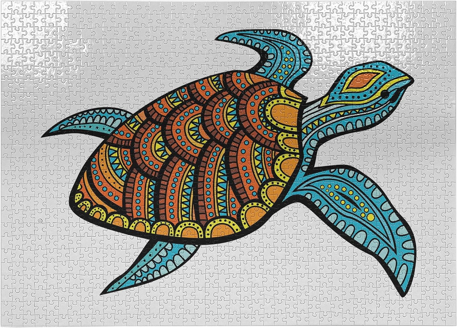 Turtle Shell of Terrapin Animal with Motifs and Patterns Jigsaw Puzzles ...