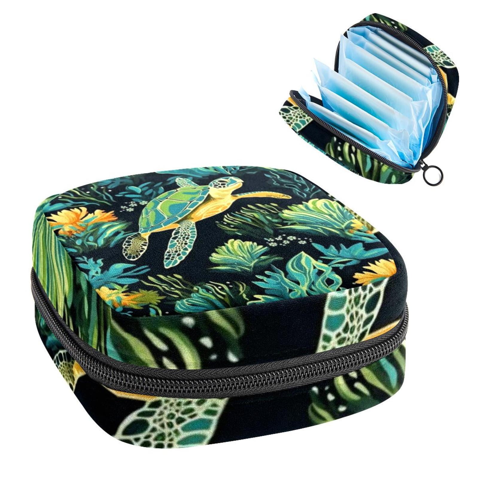 Turtle Small Bag Period Pouch Small Wire Pouch Zipper Pencil Case Pouch ...