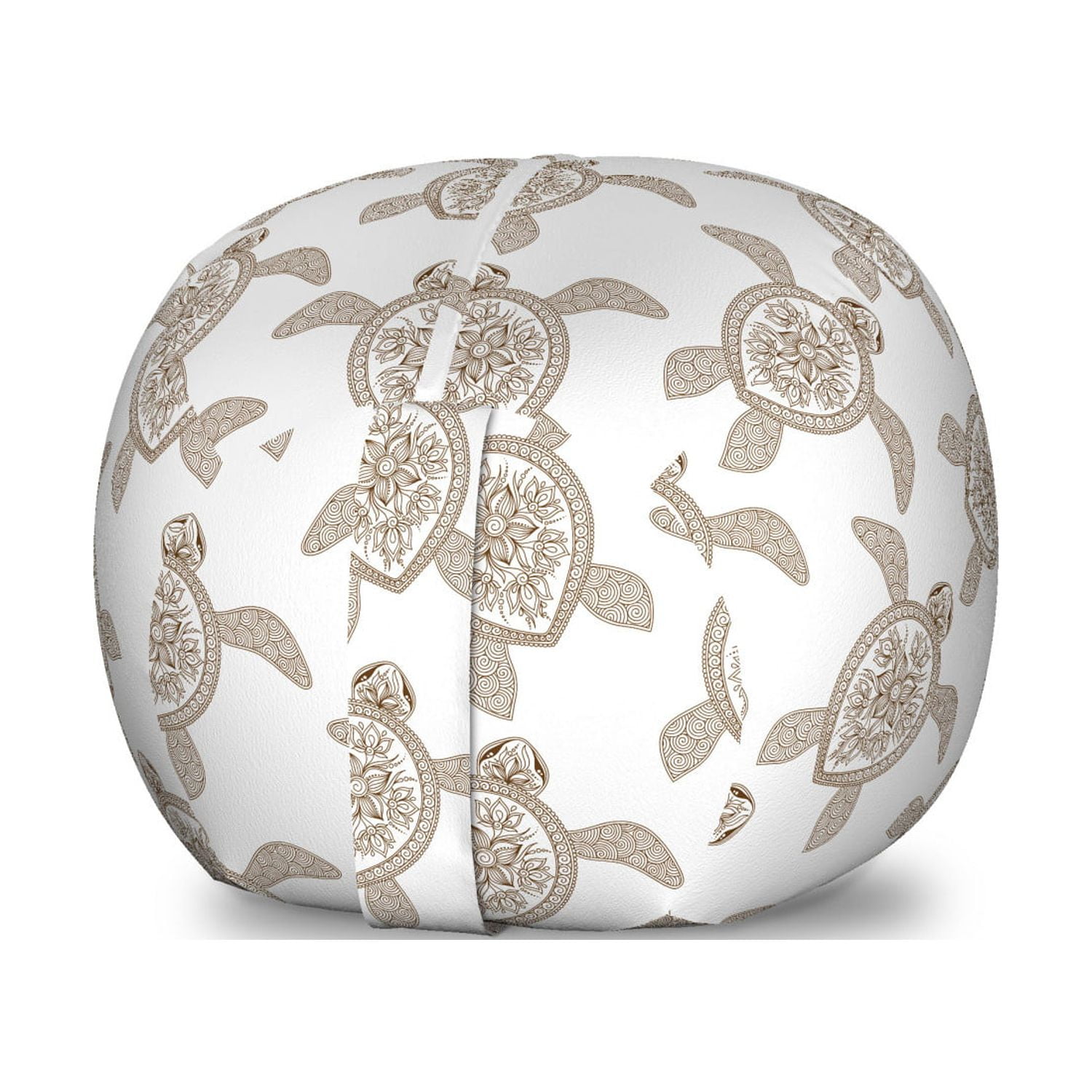 Turtle Storage Toy Bag Chair, Animal Silhouettes Ornamented Along ...