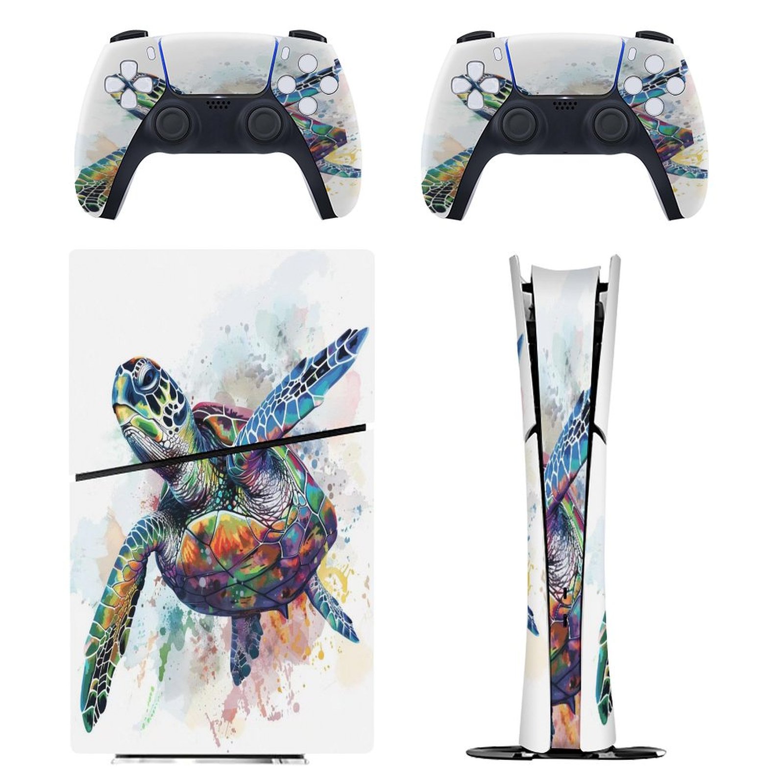 Turtle Swimming PS5/PS5 Slim Digital Disc Skin Sticker For Console And ...