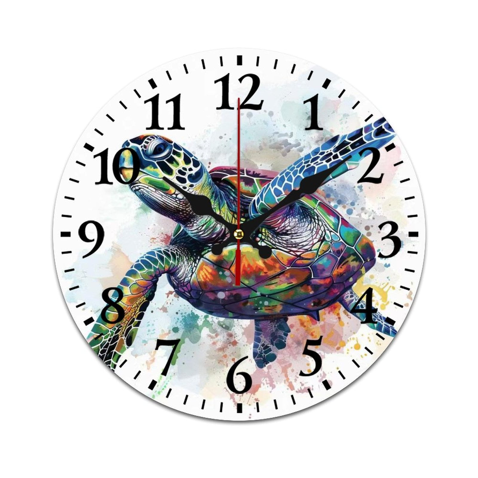 Turtle Swimming Wall Clock Modern Design Clocks Wall Hanging Home ...