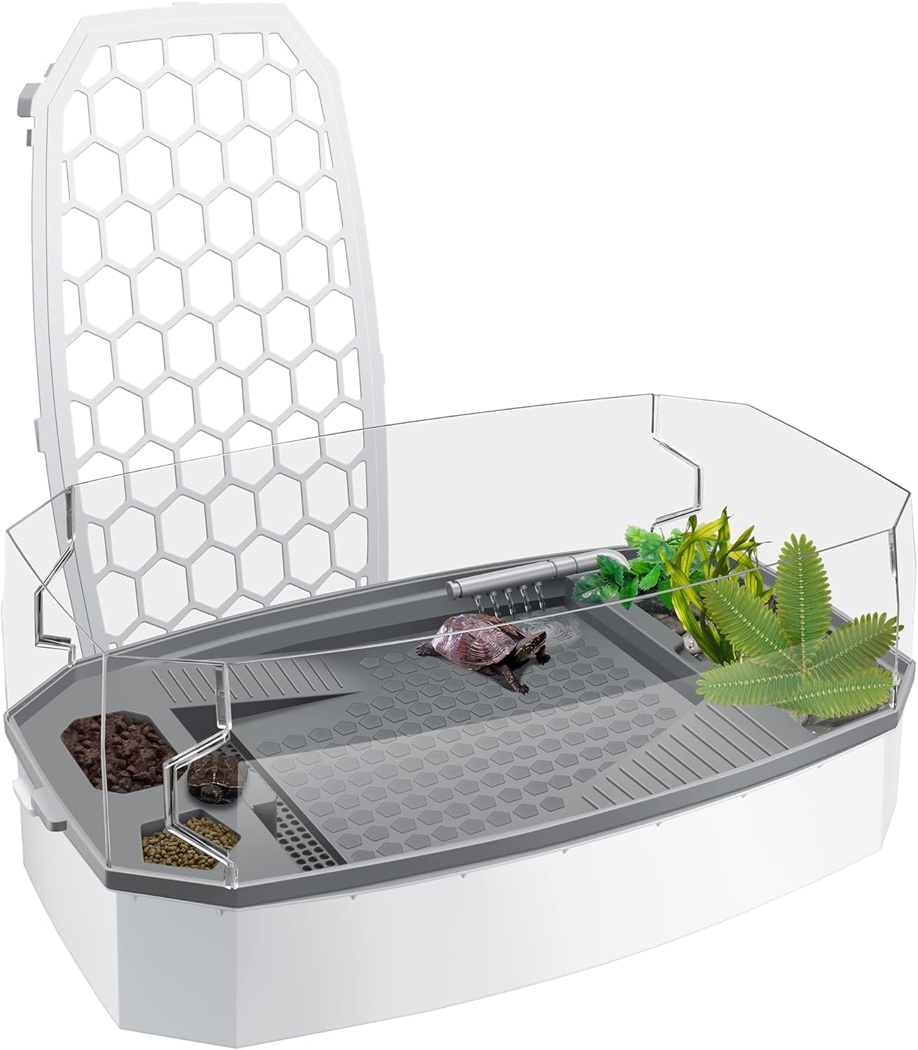 Turtle Tank, Aquarium Turtle Anti-Escape Fence Habitat, Turtle Tank ...