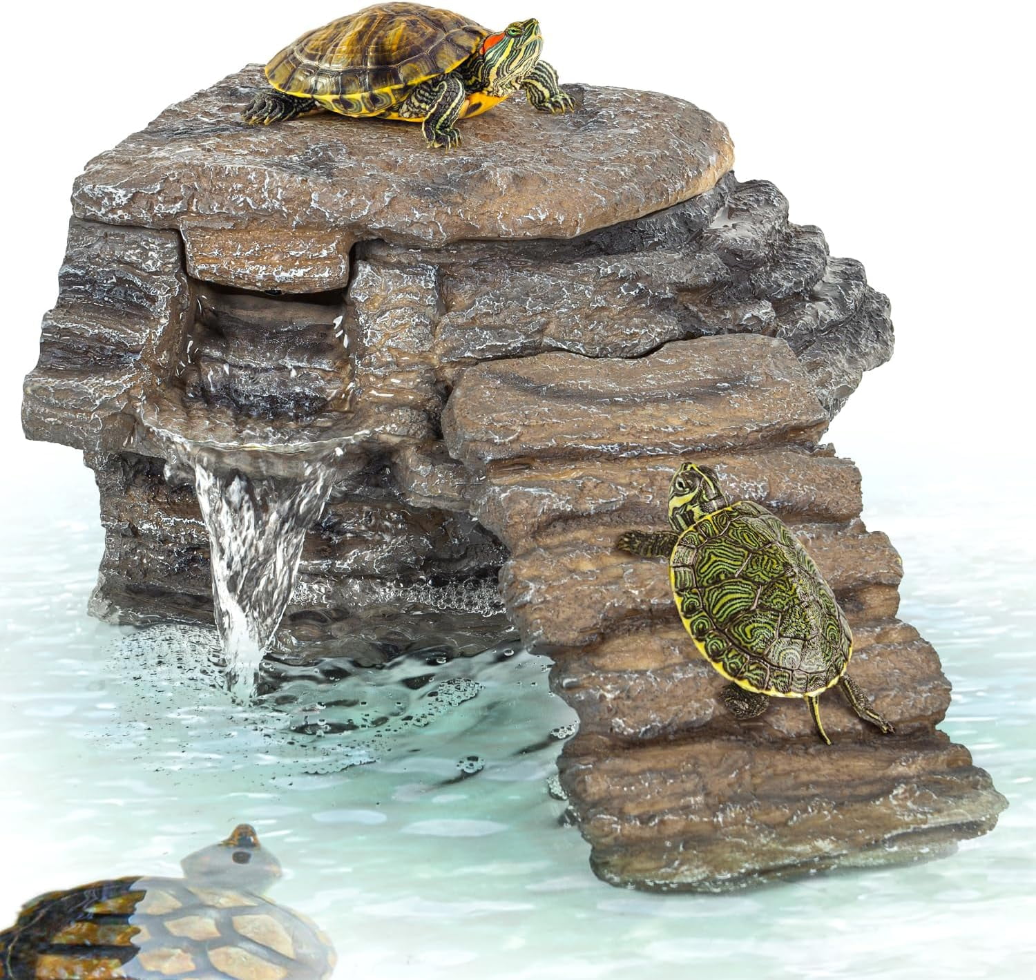 Turtle Tank Filter, 120GPH Turtle Filter Basking Platform with ...