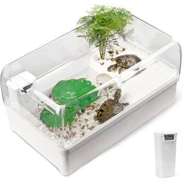 Tetra Tetrafauna 20-Gallon Deluxe Aquatic Glass Turtle Tank Starter Kit ...