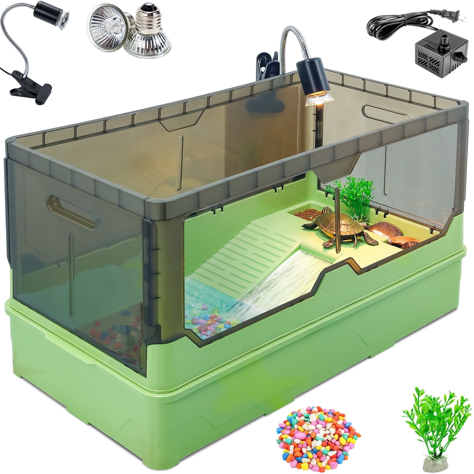 Turtle Tank Kit Complete Turtle Habitat with Advanced Filtration ...