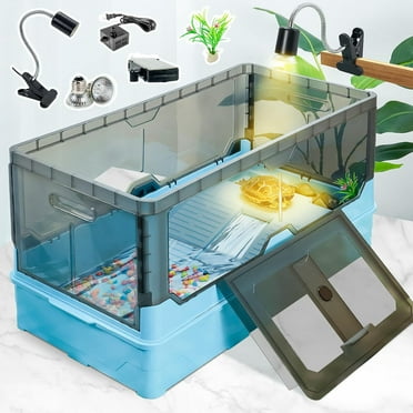 oshhnii Turtle Tank Accessories Box Supplies Tortoise Enclosure Starter ...