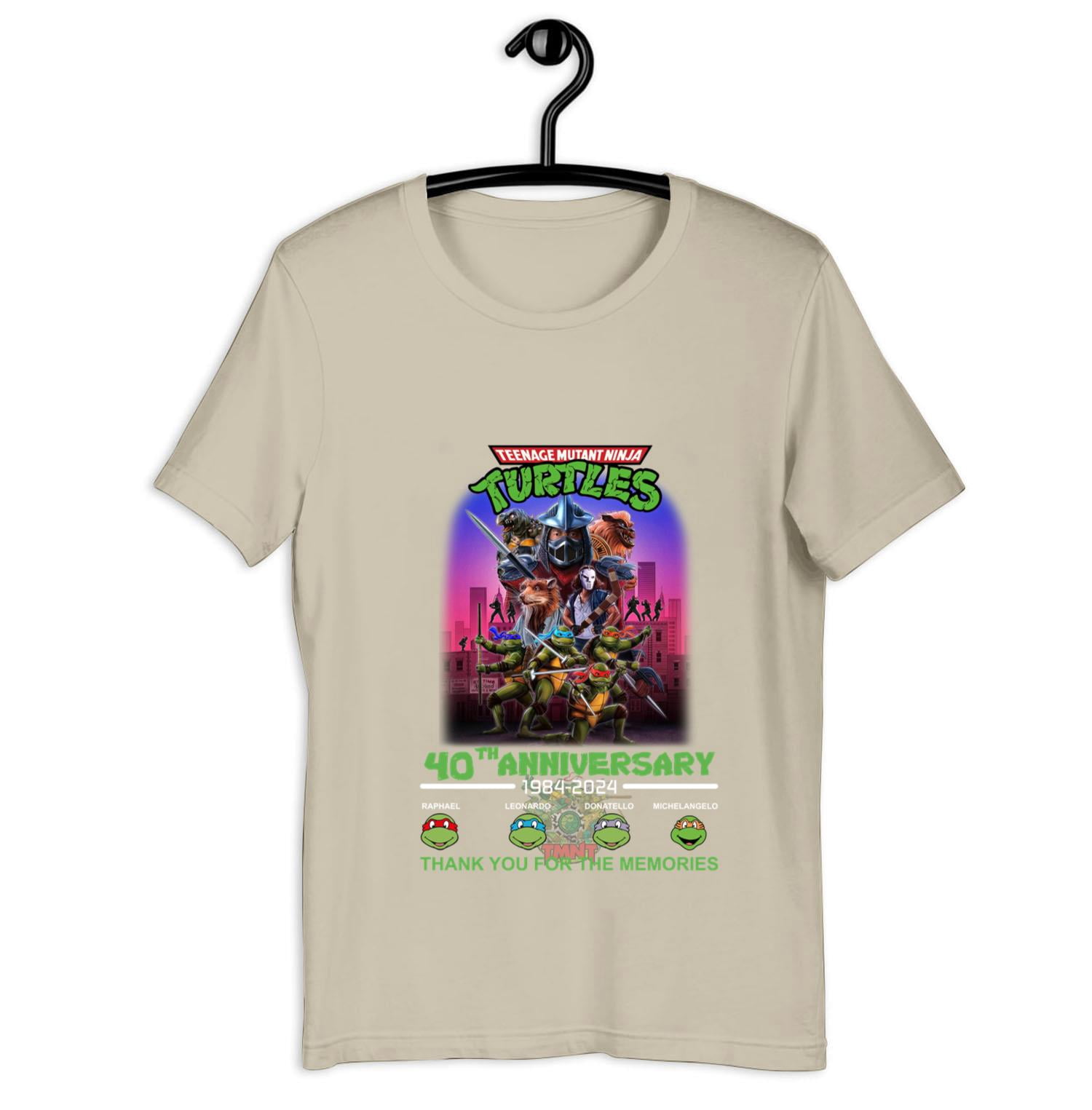 Turtle Team 40th Anniversary Shirt – 1984–2024 Retro Hero Tribute Tee ...