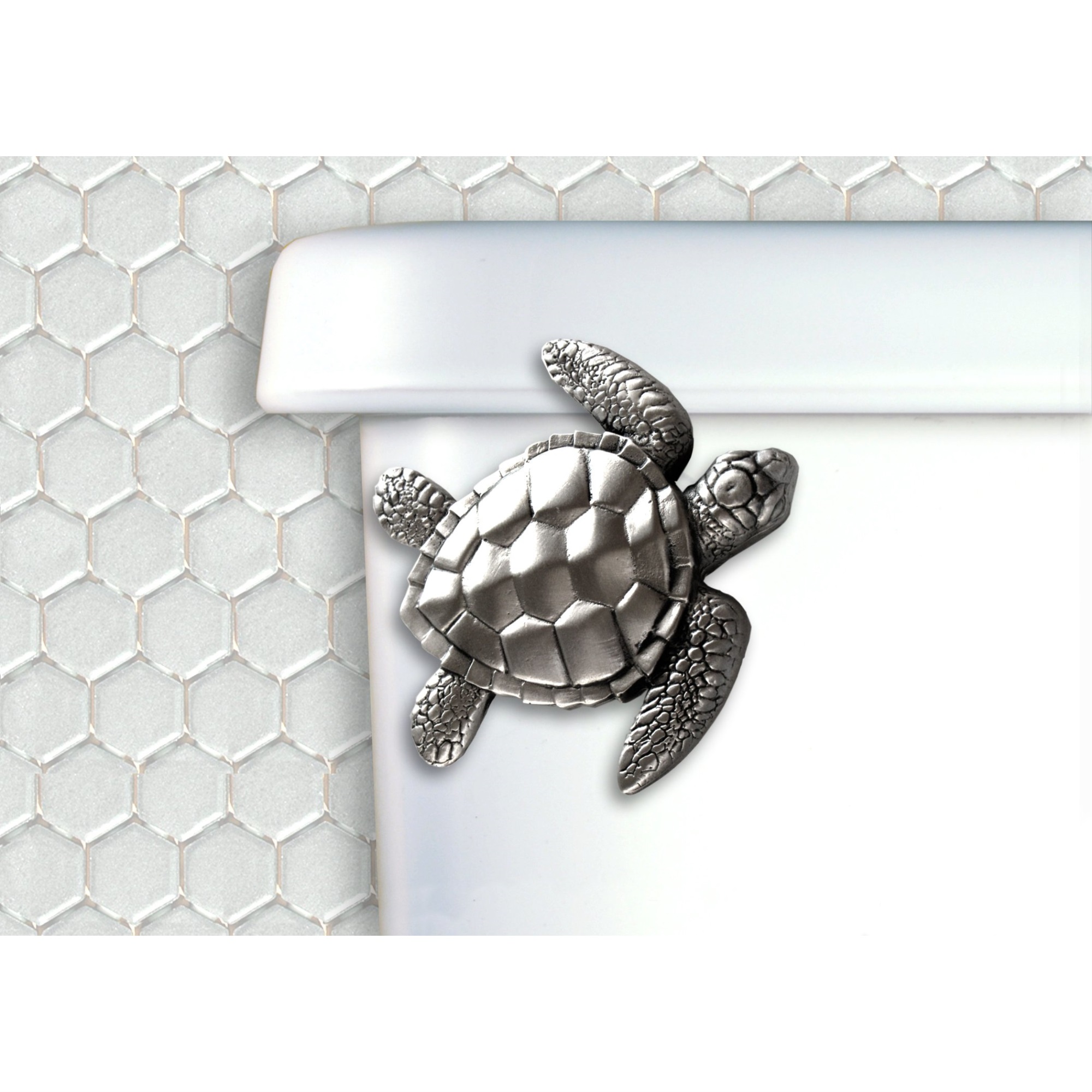 Turtle Toilet Flush Handle Front Mount in Satin Pewter - Walmart.com