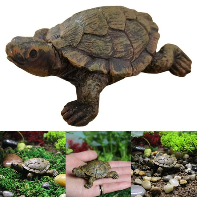 Resin Turtle Statue for Yard and Lawn Decorations, Garden Figurine ...