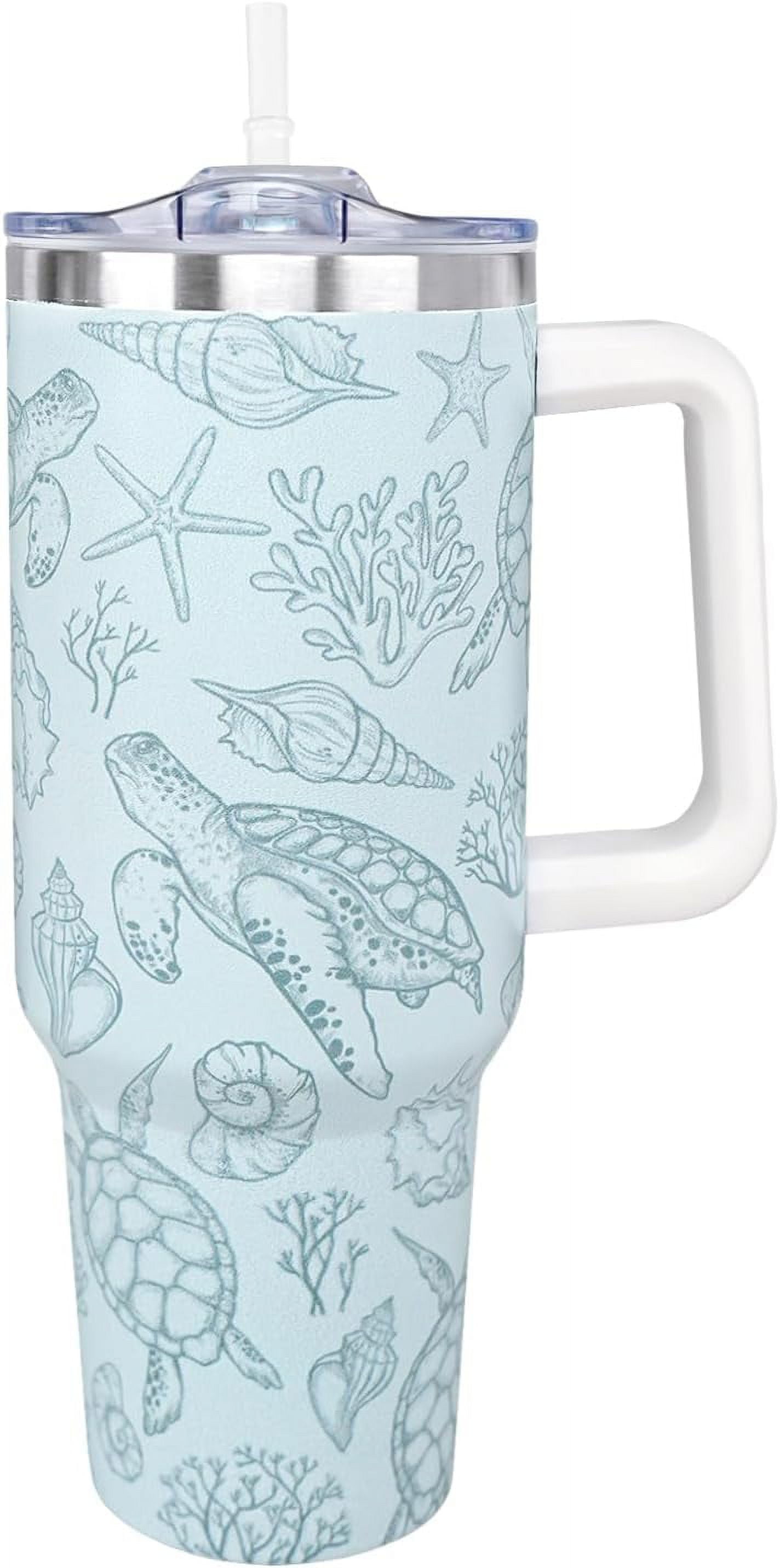 Turtle Tumbler 40 Oz, Turtles Gifts for Women, Sea Turtle Coffee Cup ...