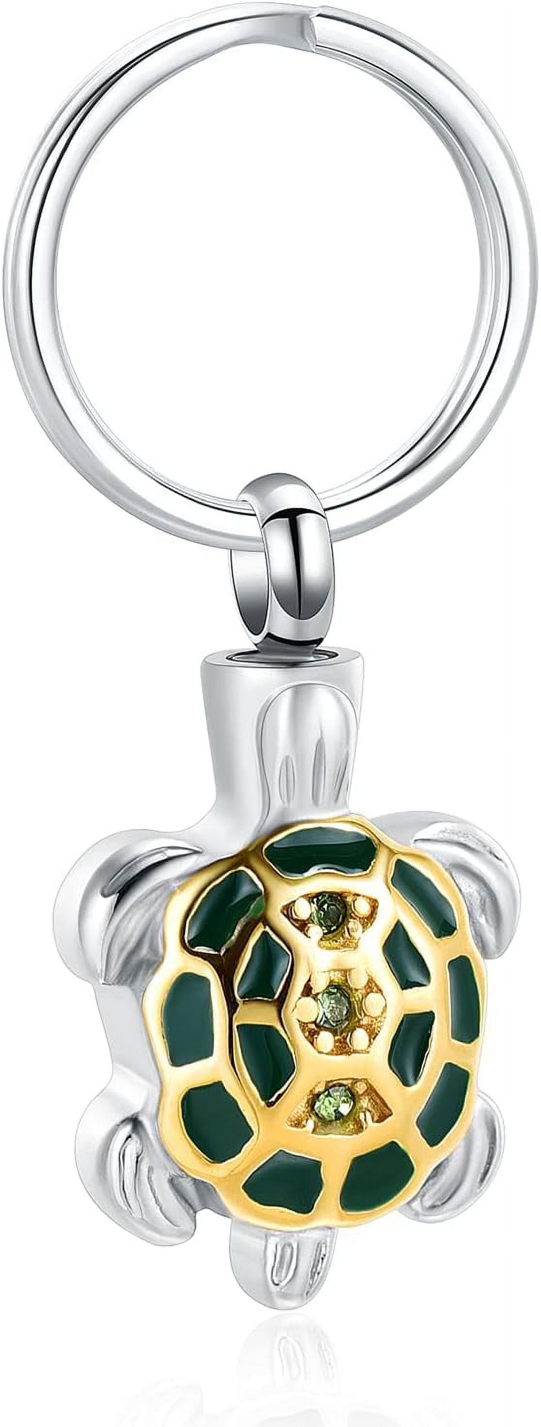 Turtle Urn Keychain for Ashes Stianless Steel Cremation Locket for ...