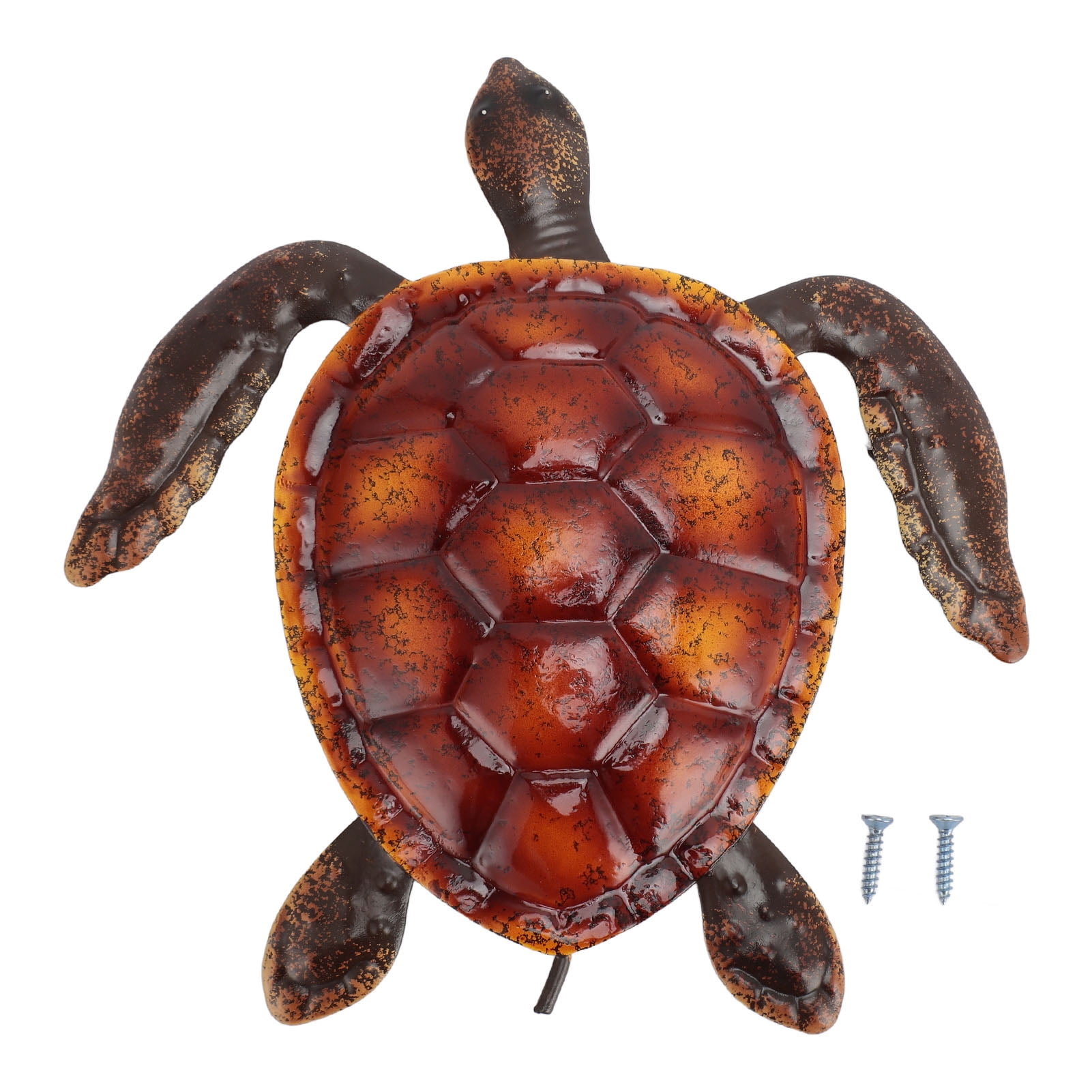 Turtle Wall Decor Rust Proof Metal Sea Animal Statue Decoration ...