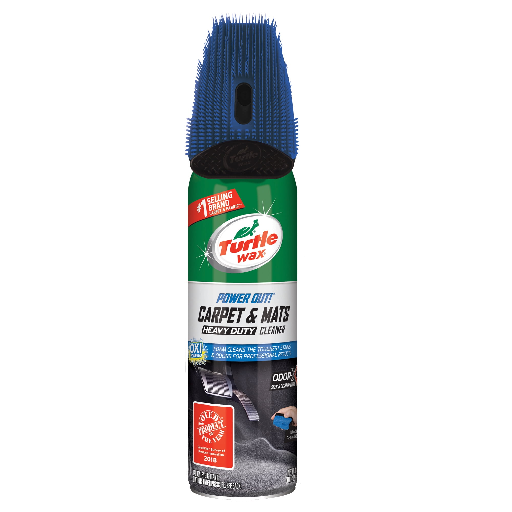 Turtle Wax Power Out Heavy Duty Carpet and Mats Cleaner, 18oz with Odor ...