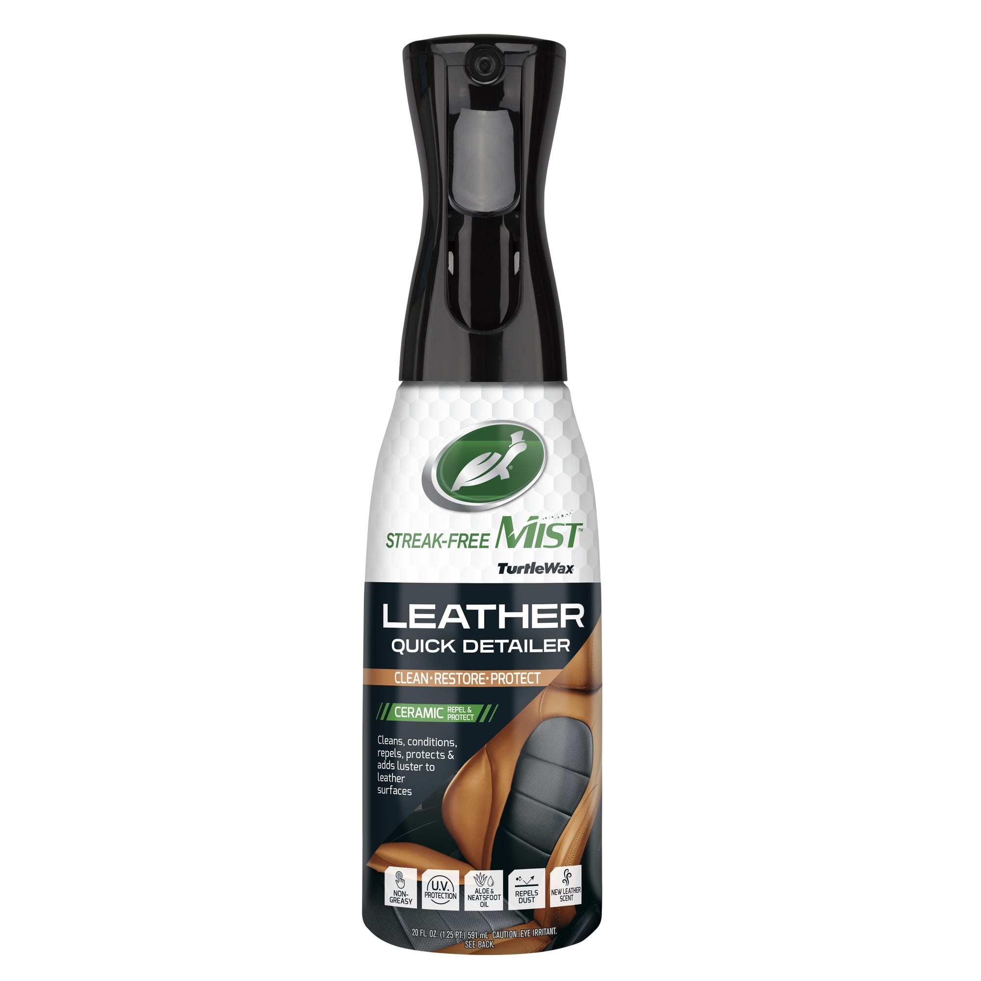 Turtle Wax 53842 Leather Detailer Streak Free Mist, 20 oz - Walmart.com