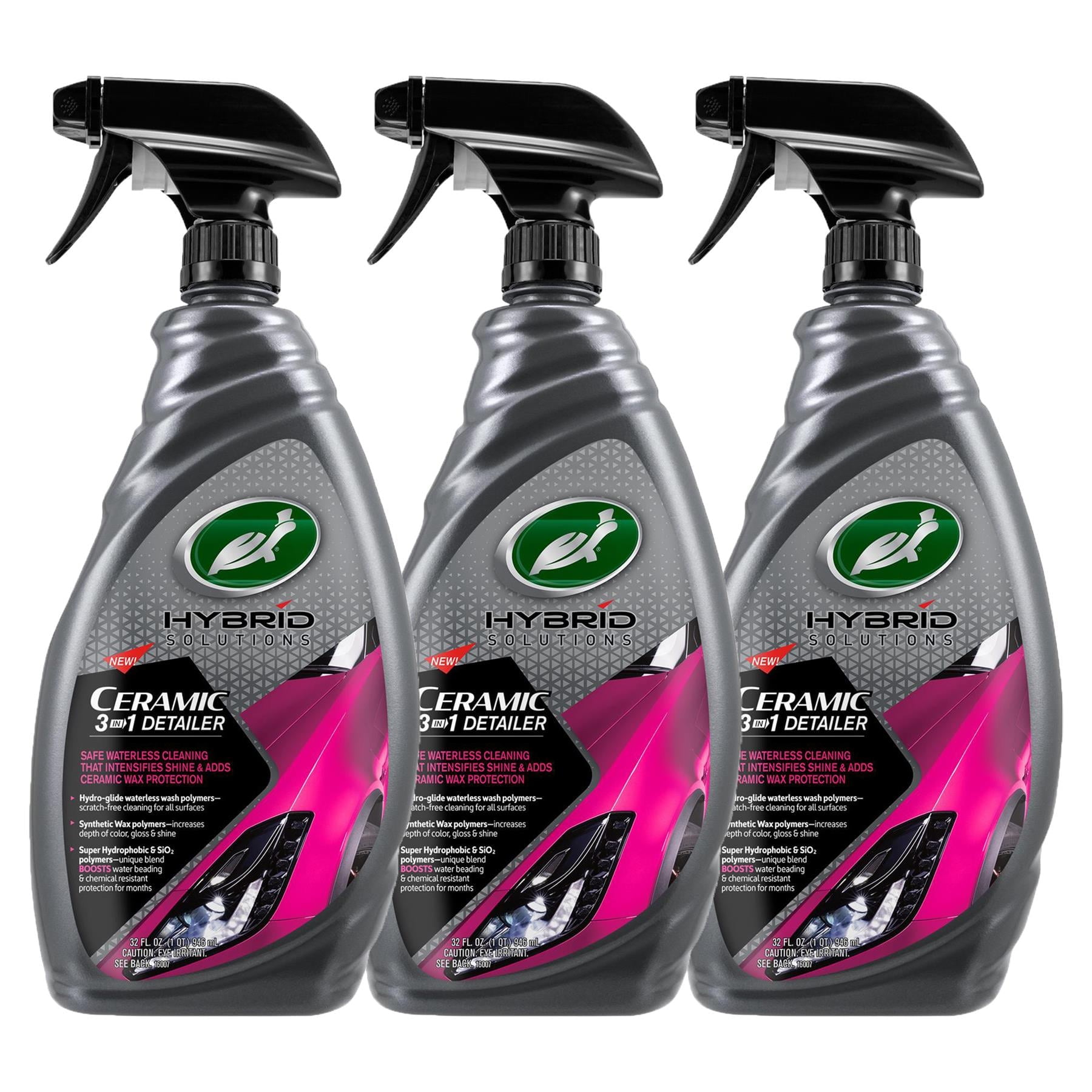 Turtle Wax Quick Car Cleaner - Hybrid Solutions Ceramic 3-in-1 Spray ...